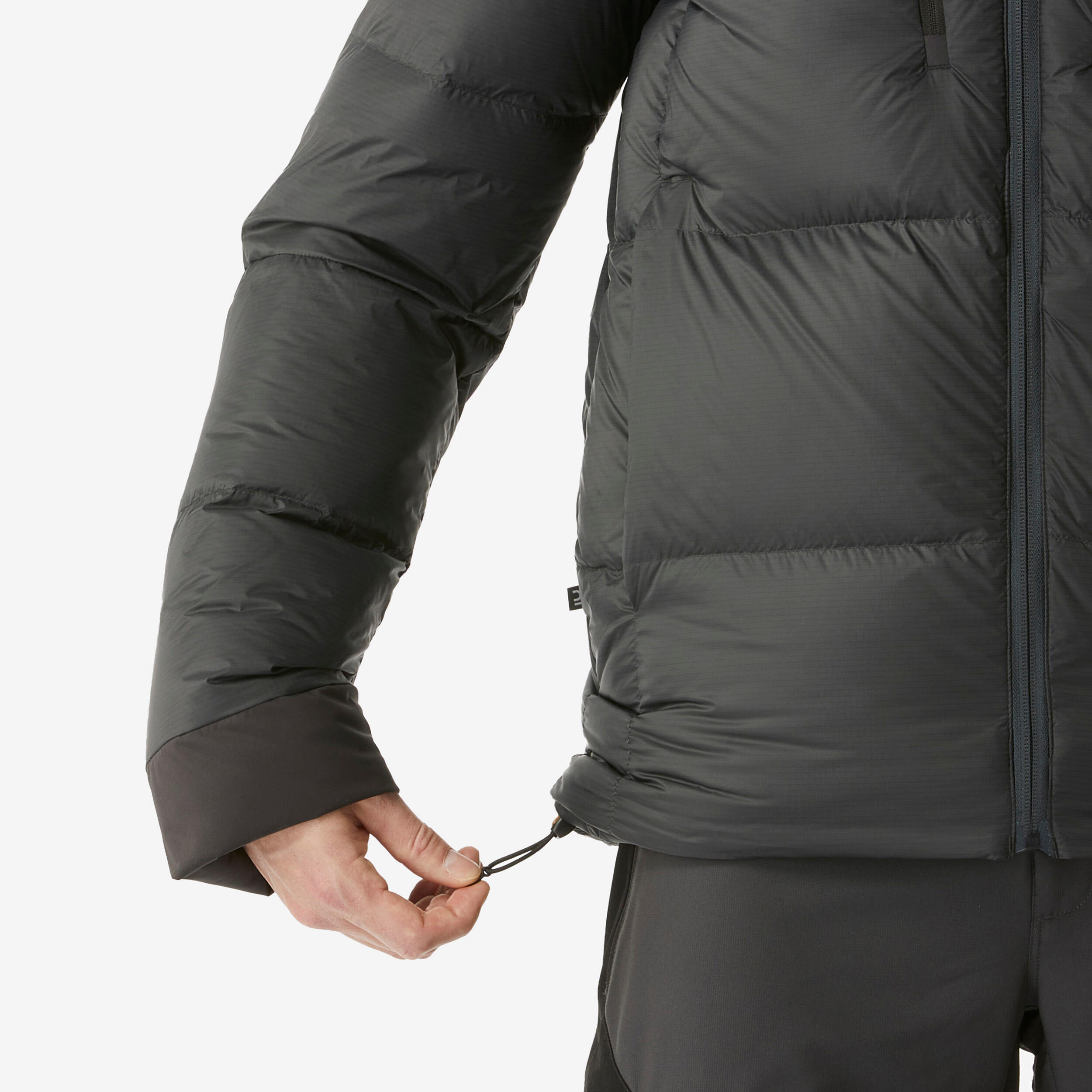 Men’s Down Winter Jacket with Hood – MT 900 - Carbon grey, smoked black ...