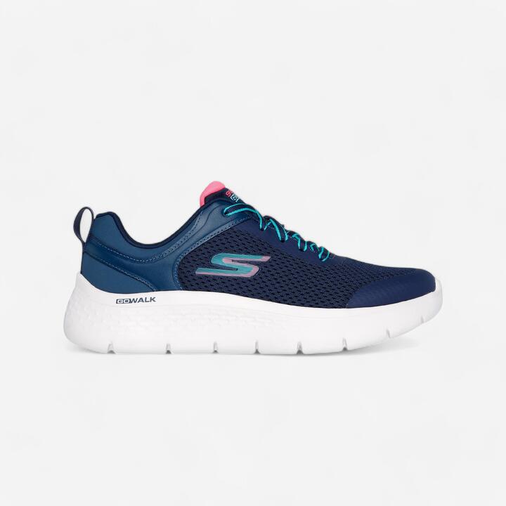 BASKET DE MARCHE SPORTIVE FEMME SKECHERS GO WALK FLEX CALEY NAVY ...