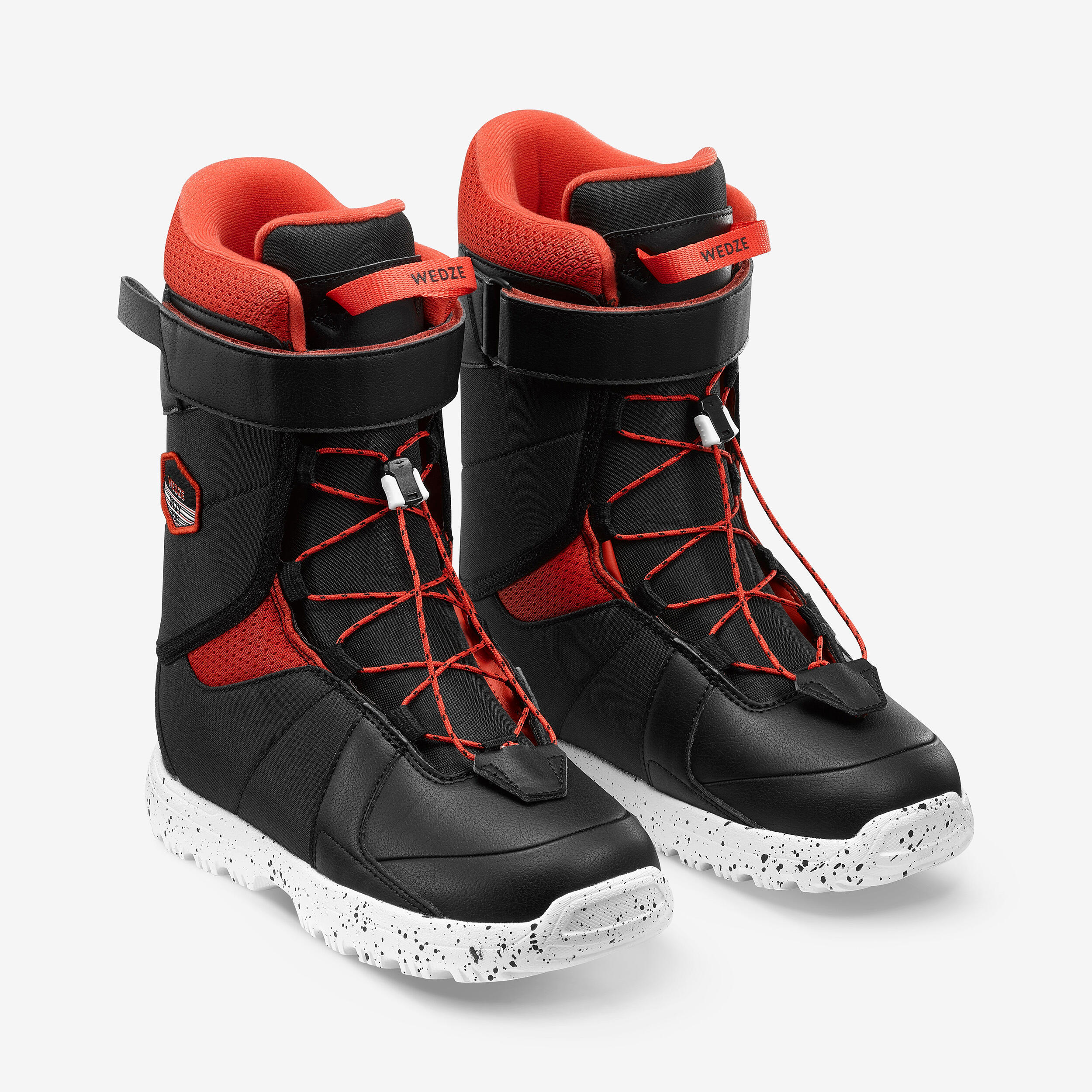 Kids’ Snowboarding Boots – Indy 100 - black, Vermilion - Dreamscape ...