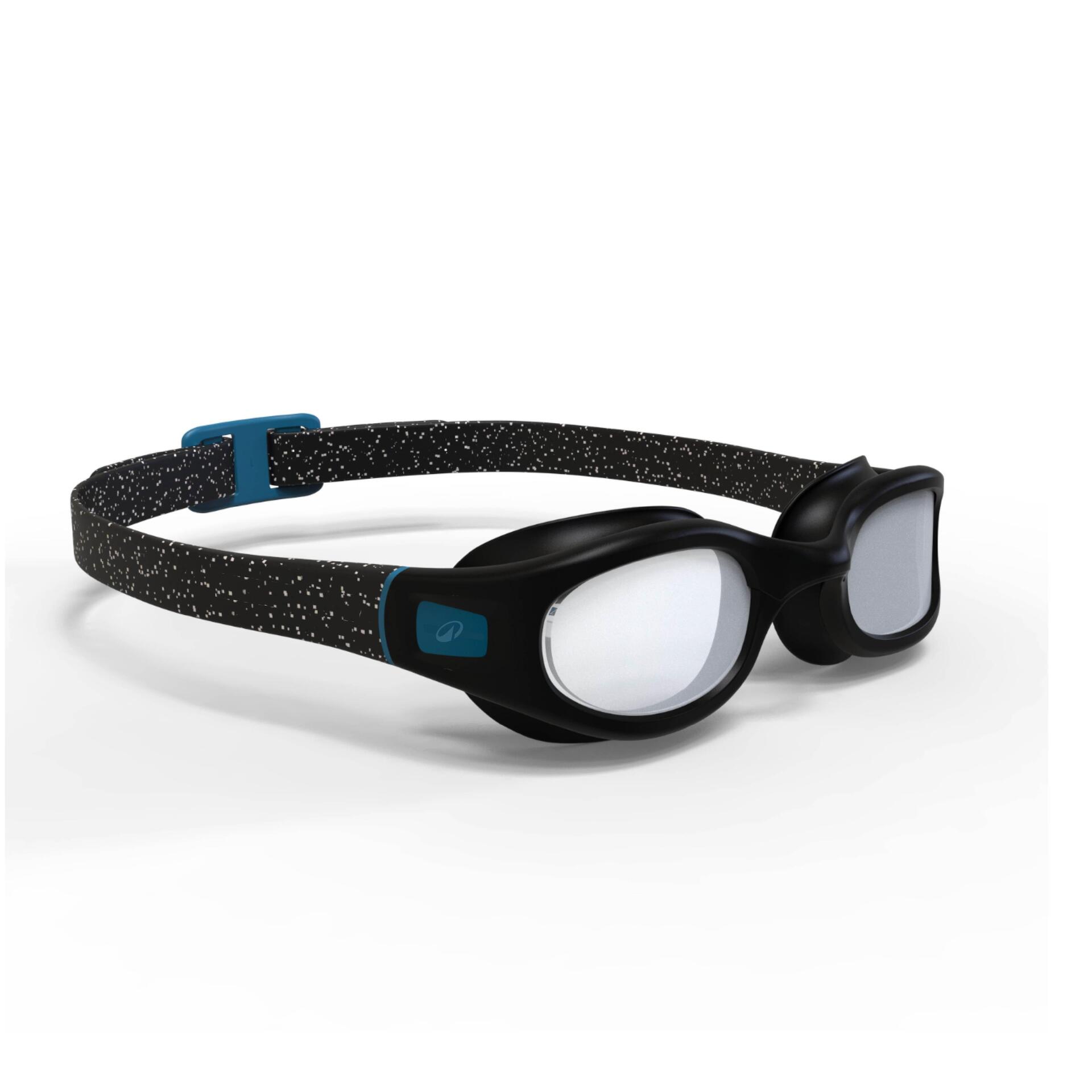 Swimming goggles Size L Soft black non-tinted