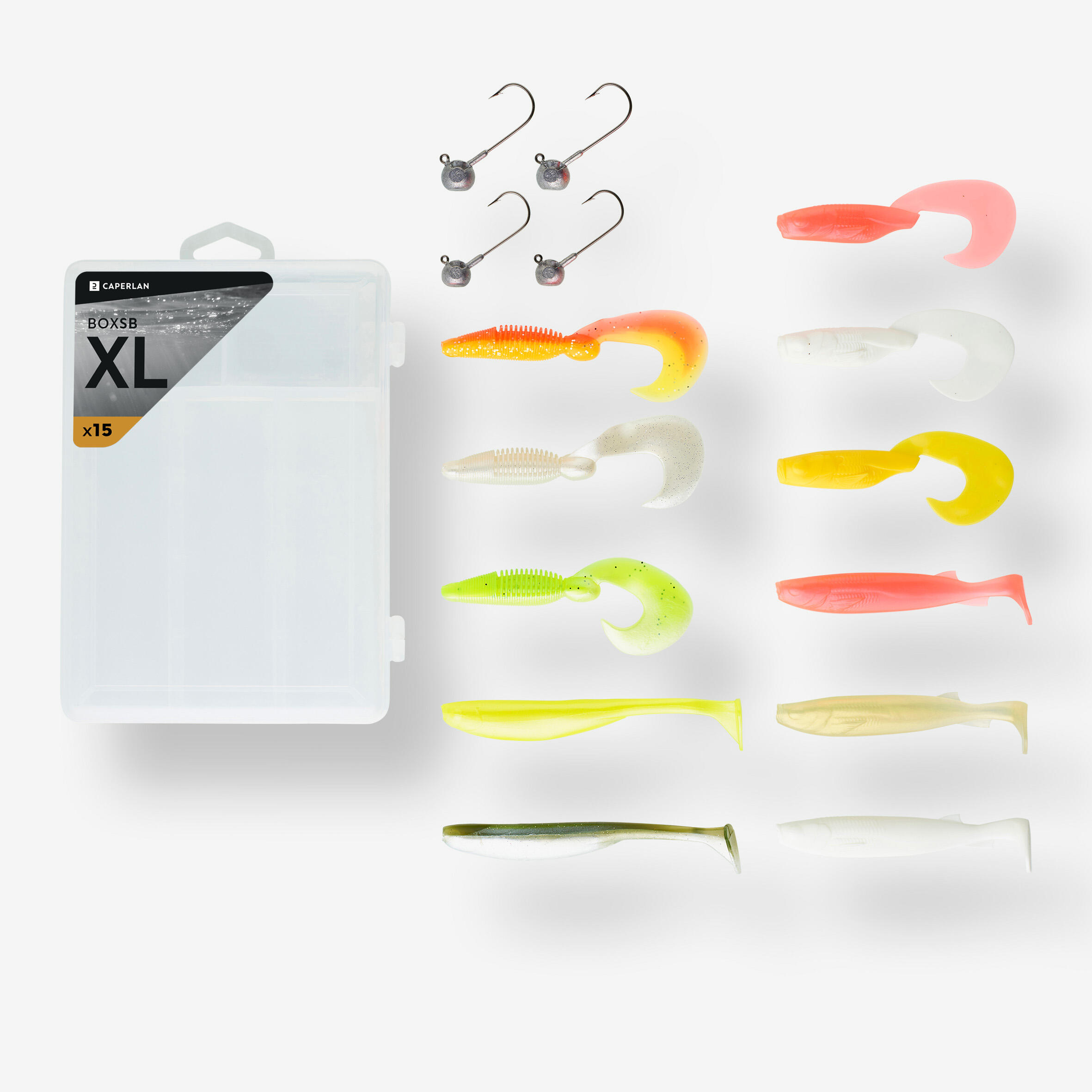 Box of Soft Lures - Box SB XL - Multi-colour - Caperlan - Decathlon