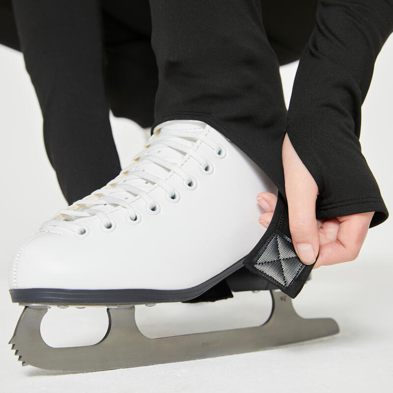 AXELYS - Colanți antrenament patinaj artistic Negru Copii | Decathlon