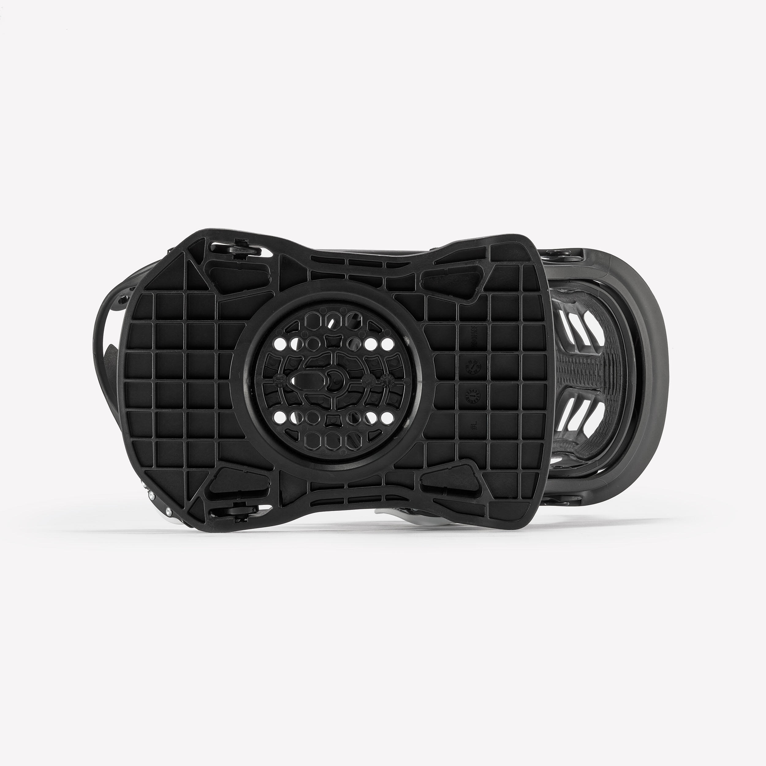 Snowboard Bindings – SNB 100 - smoked black - Dreamscape - Decathlon