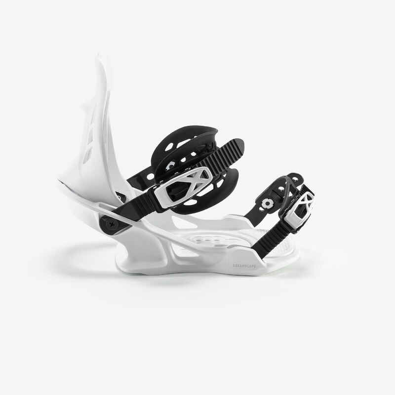Men's Snowboard Bindings On/Off Piste - SNB 100 White - Decathlon