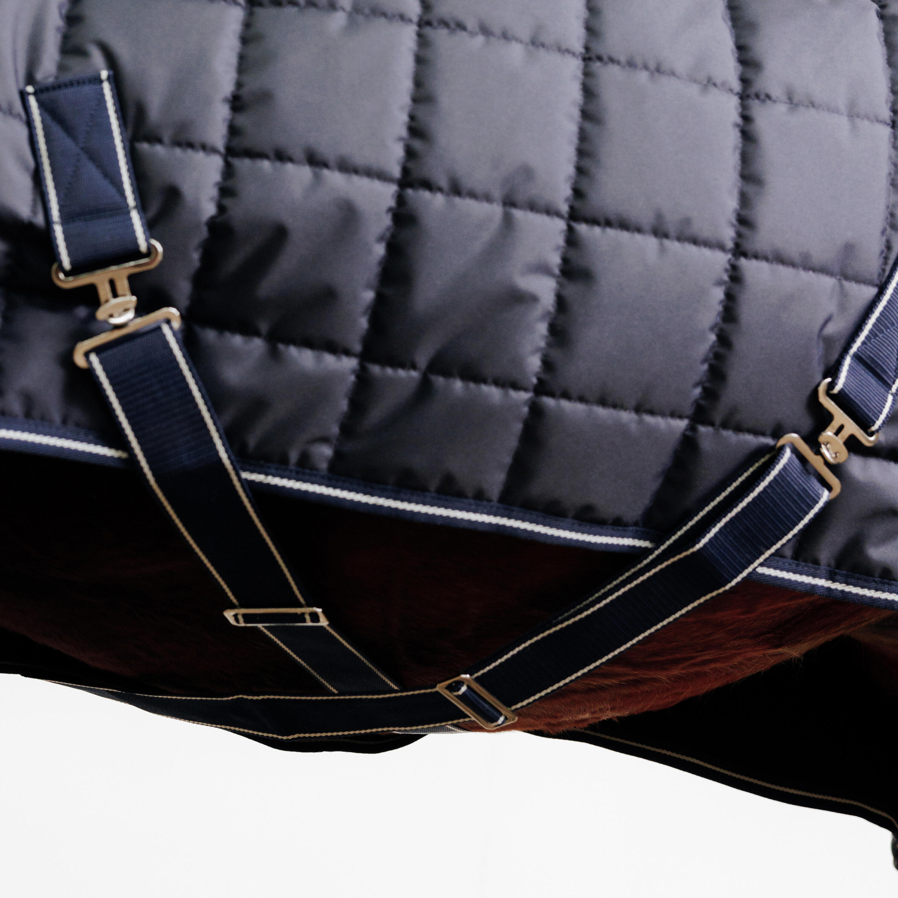 Horse and Pony Riding 200 g Stable Rug Combo 200 - Navy FOUGANZA ...