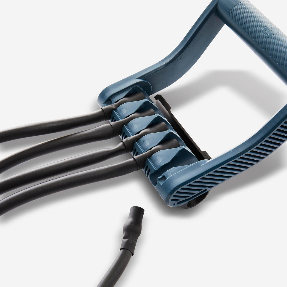 Extenseur de musculation réglable de 5 à 25kg - noir et bleu CORENGTH ...