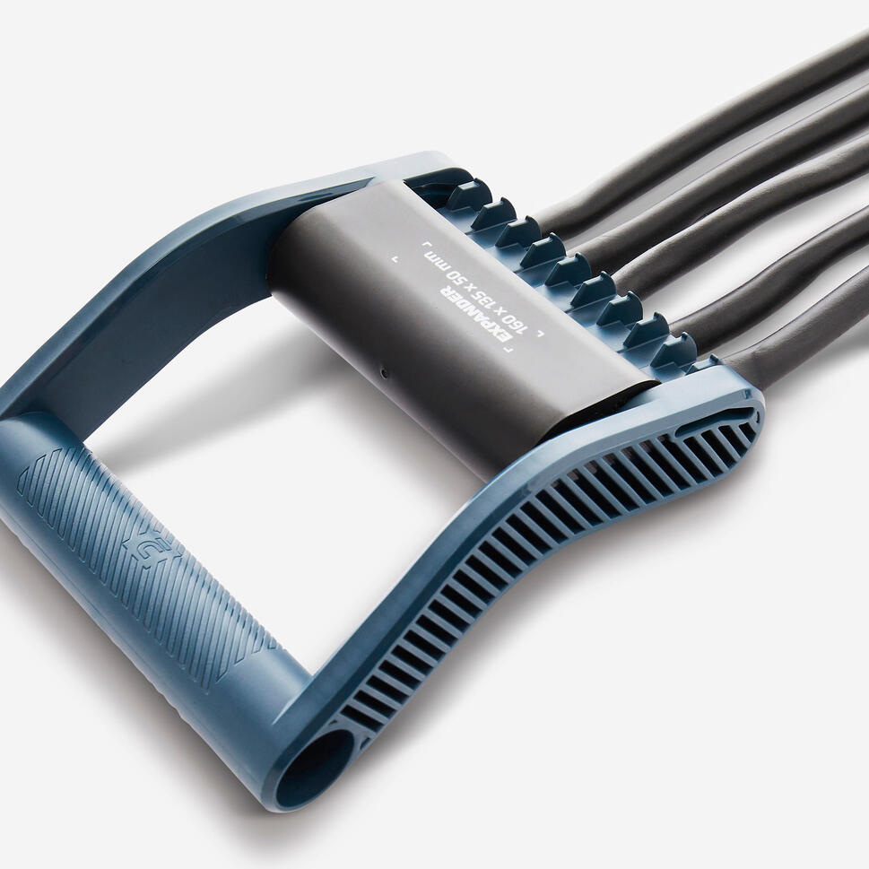 Extenseur de musculation réglable de 5 à 25kg - noir et bleu CORENGTH ...