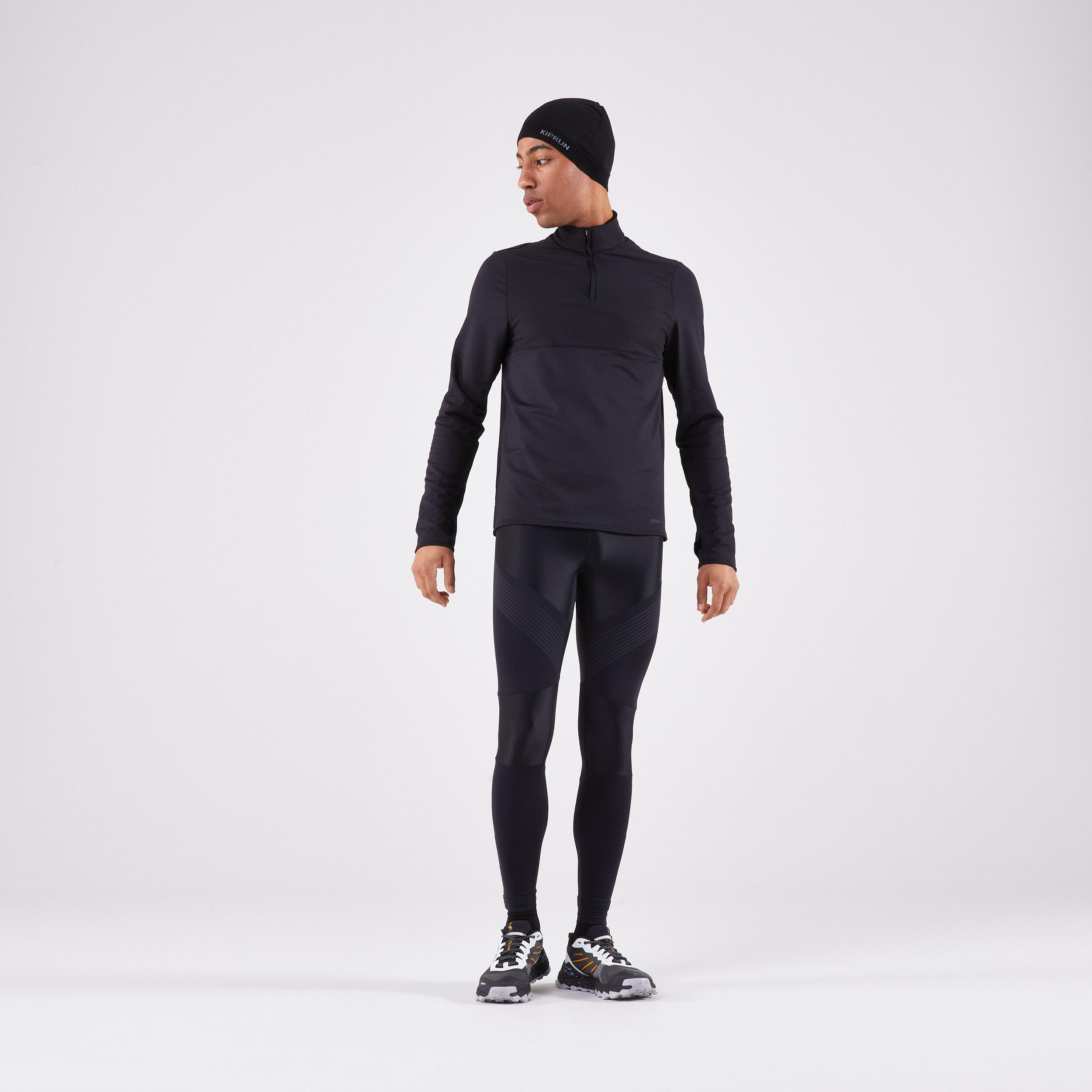 Gorro de running Kiprun sin costuras Unisex negro - Decathlon