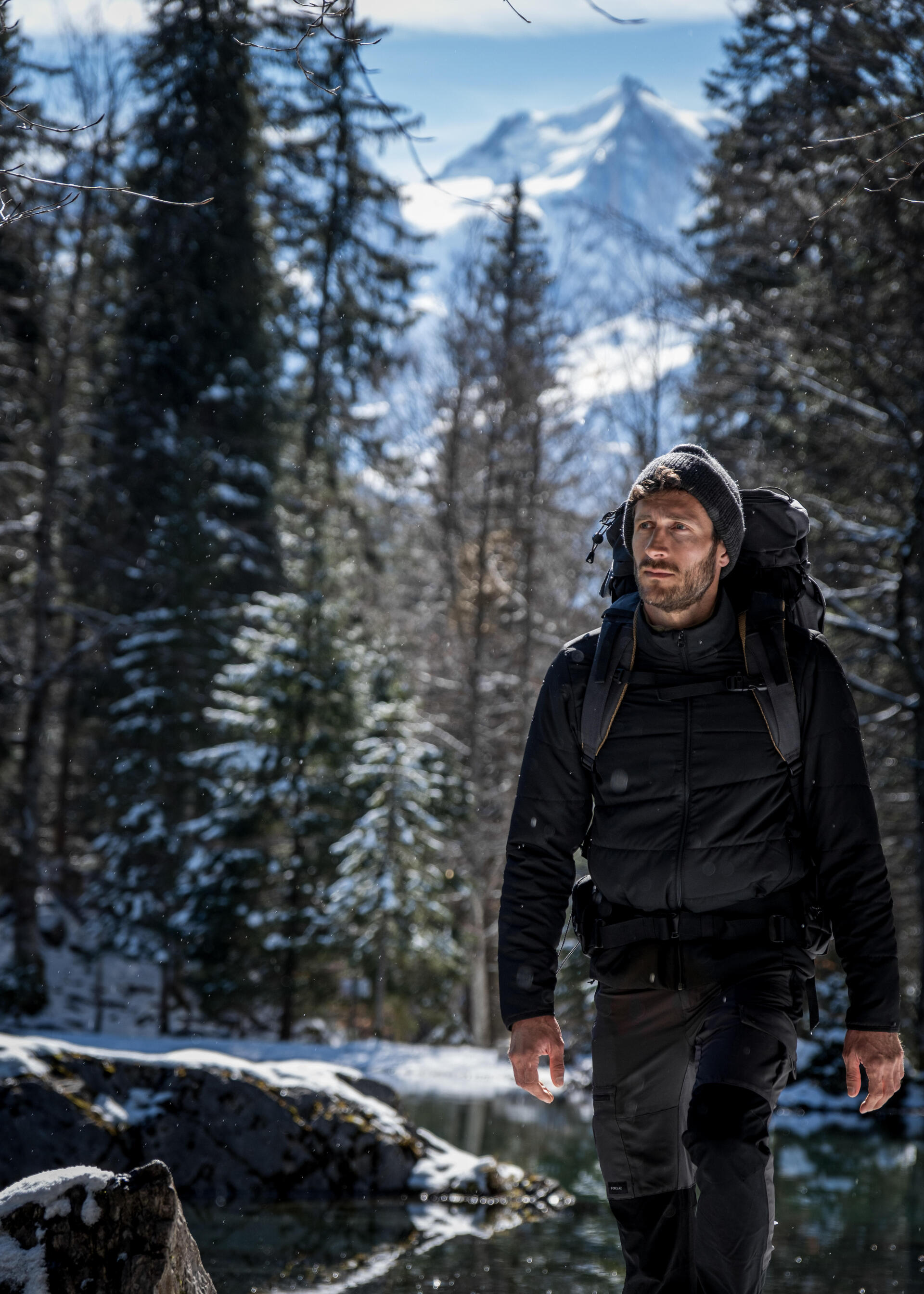 Men's Synthetic Mountain Trekking Padded Jacket - MT50 0°C