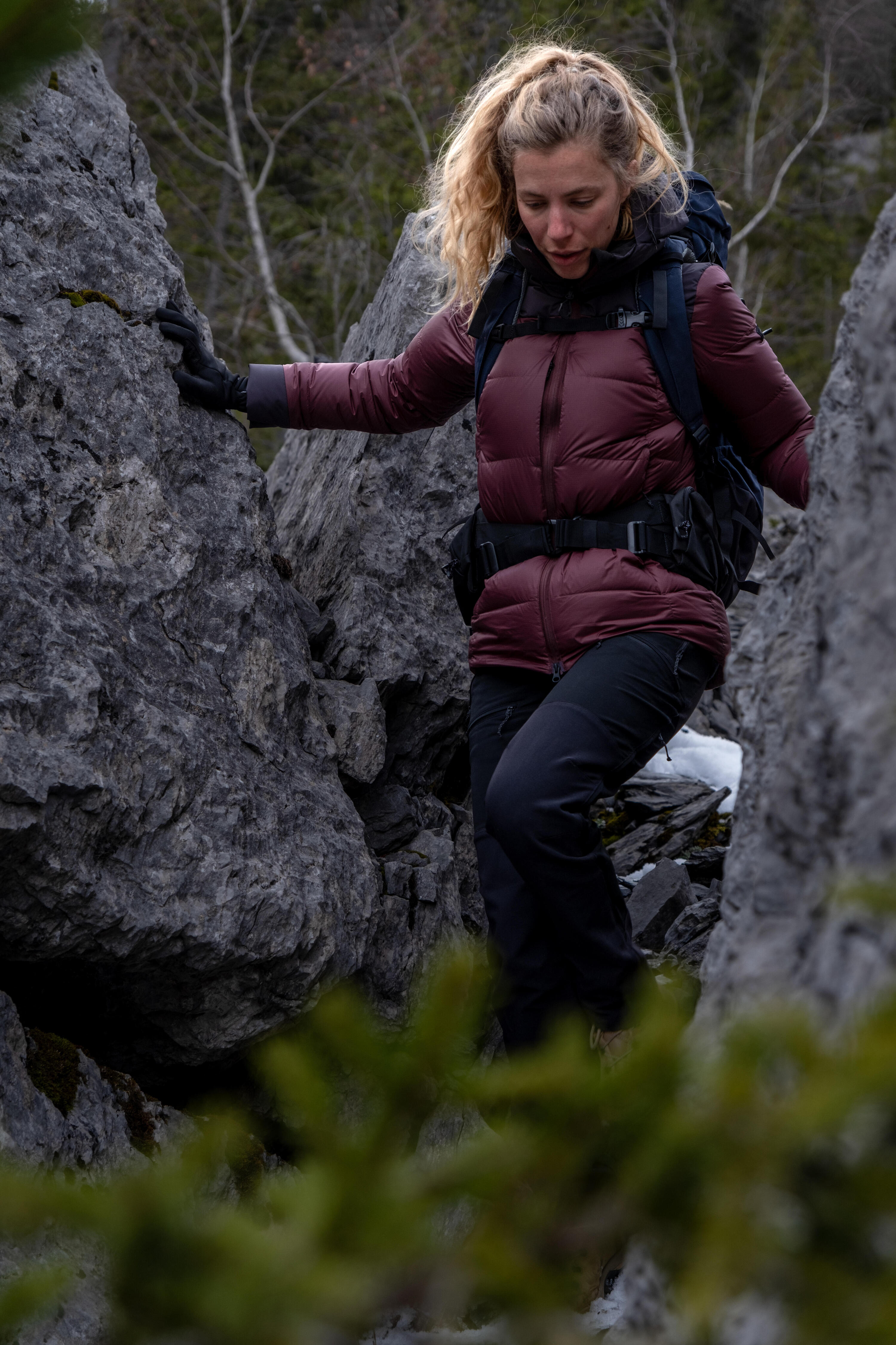 Piumino trekking donna MT900 PIUMA | -20°C | bordeaux SIMOND | Decathlon