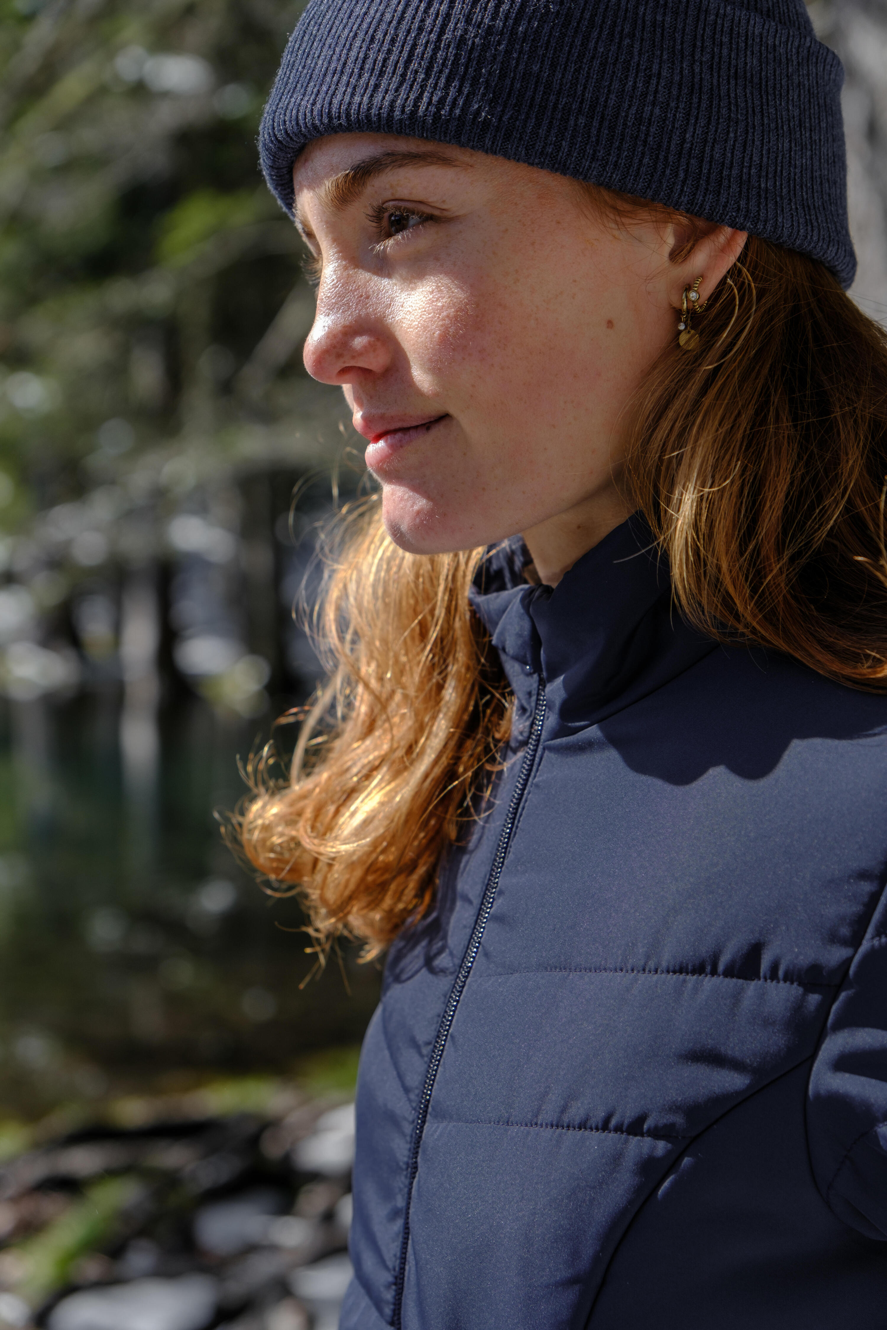 Women’s synthetic trekking down jacket MT50 5°C - Blue FORCLAZ | Decathlon