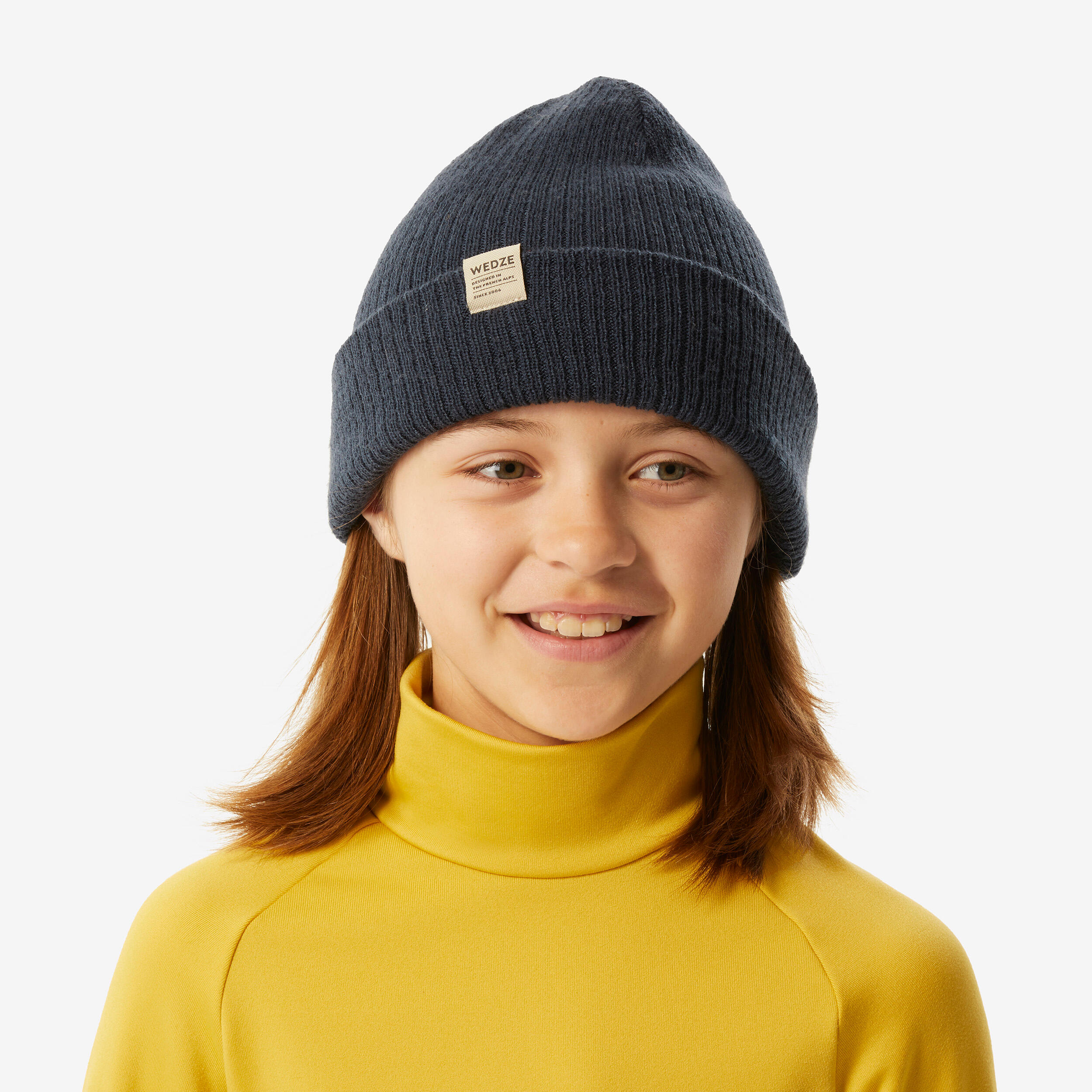 Kids’ Ski Thermal Base Layer, BL 500 High Collar Yellow WEDZE | Decathlon