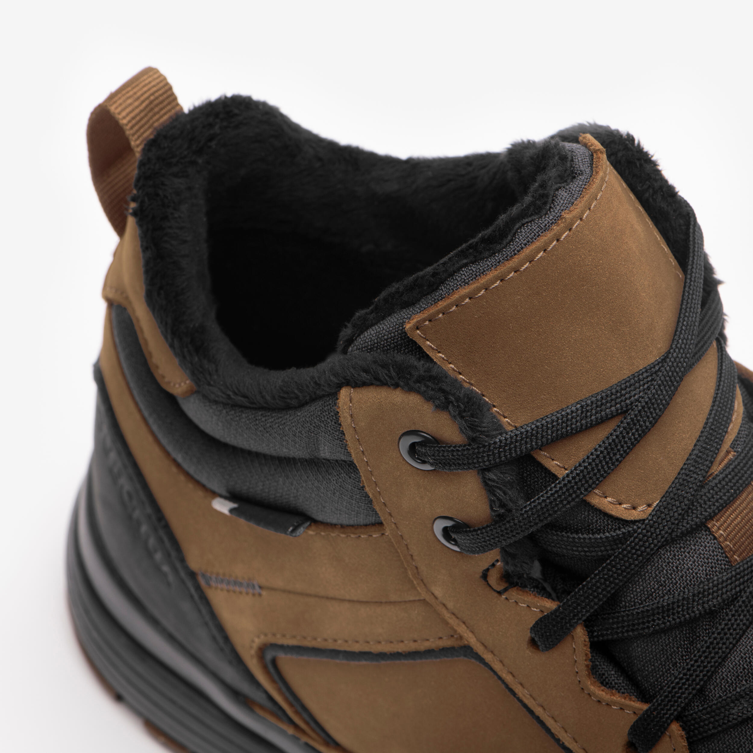 Winterschuhe Herren Leder halbhoch warm wasserdicht Winterwandern ...