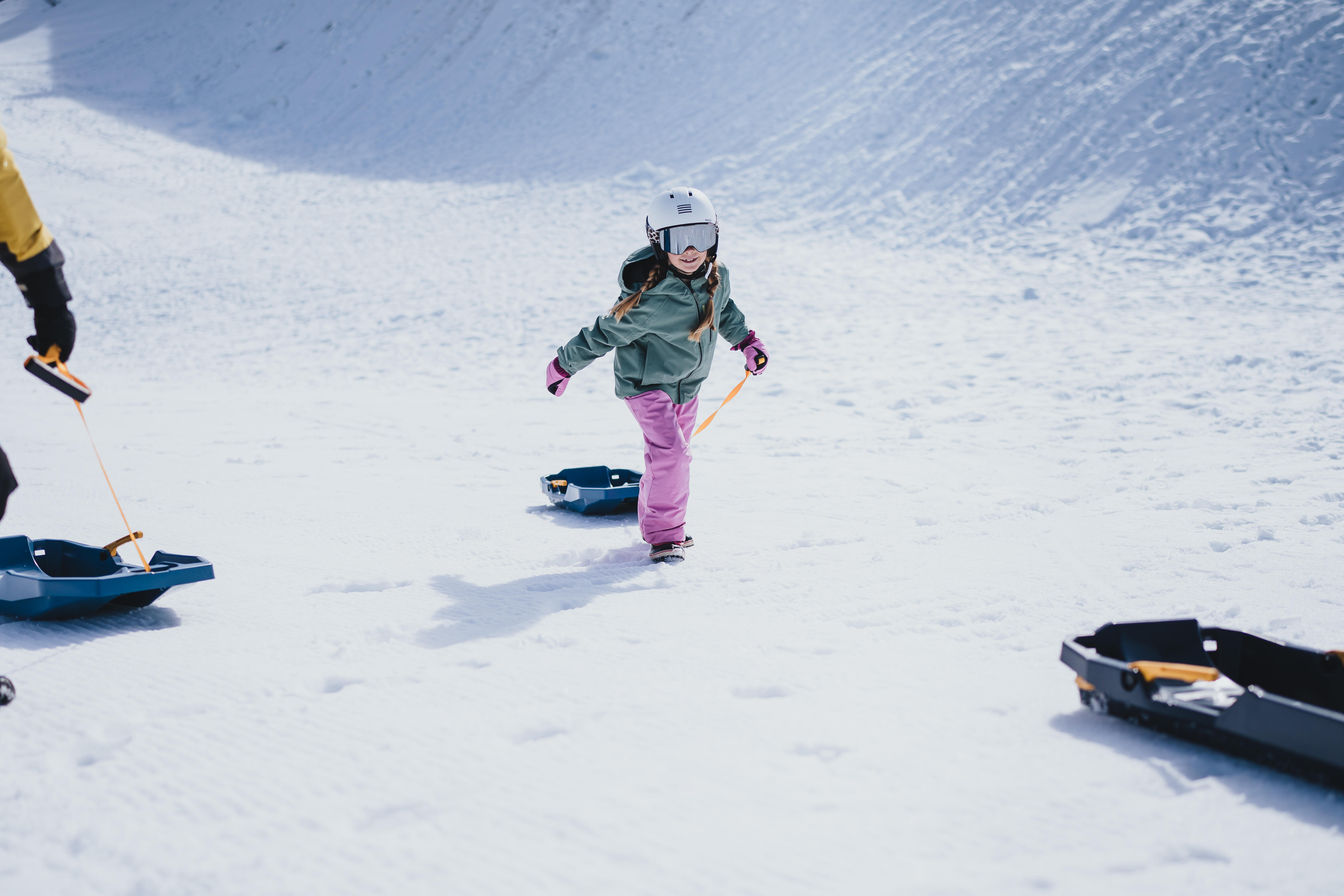 Snow Sled with Brakes - Trilugik 500 - Wedze - Decathlon