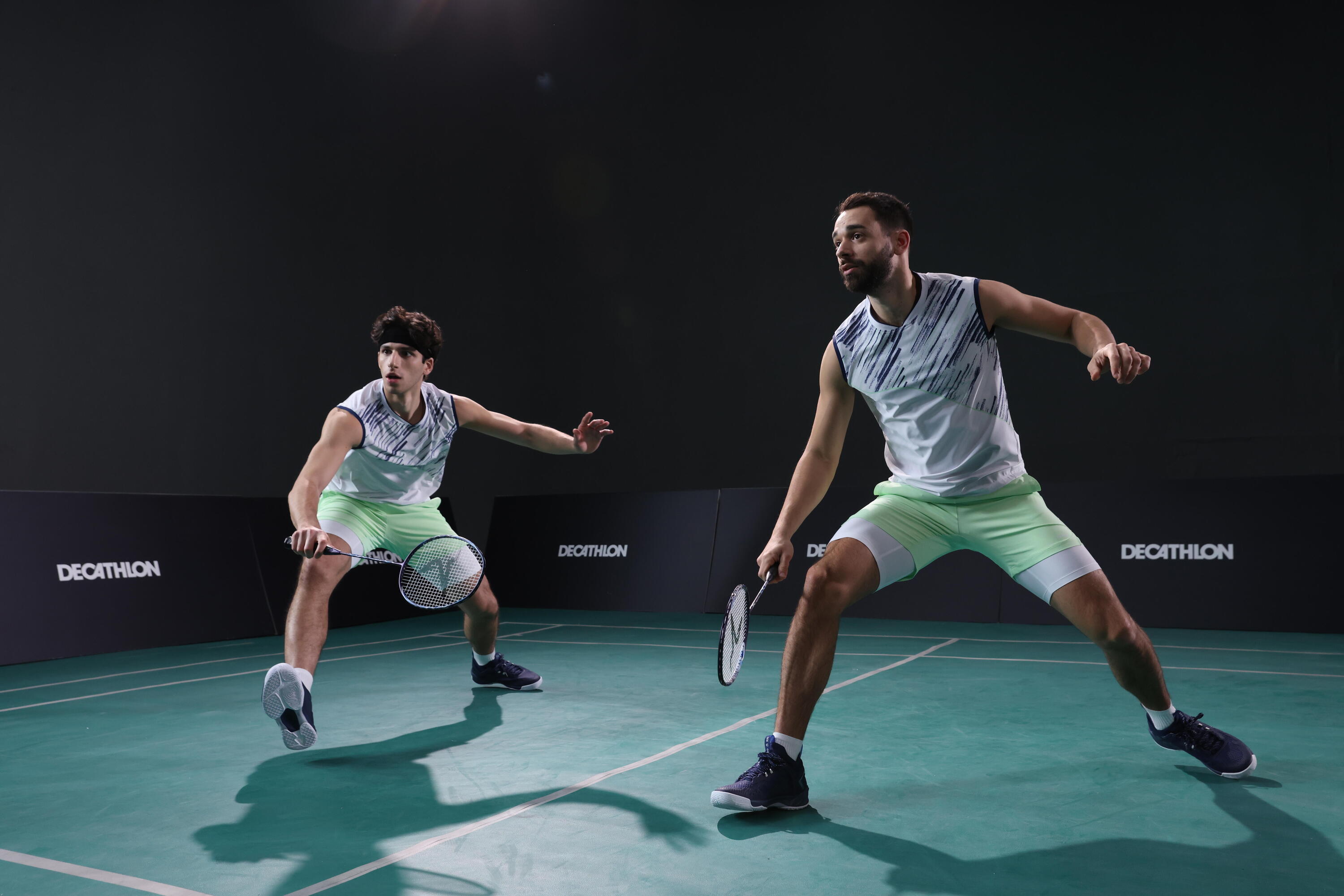 Badminton pre-strung racket adult, BR Sensation 990 Pro Navy KUIKMA ...