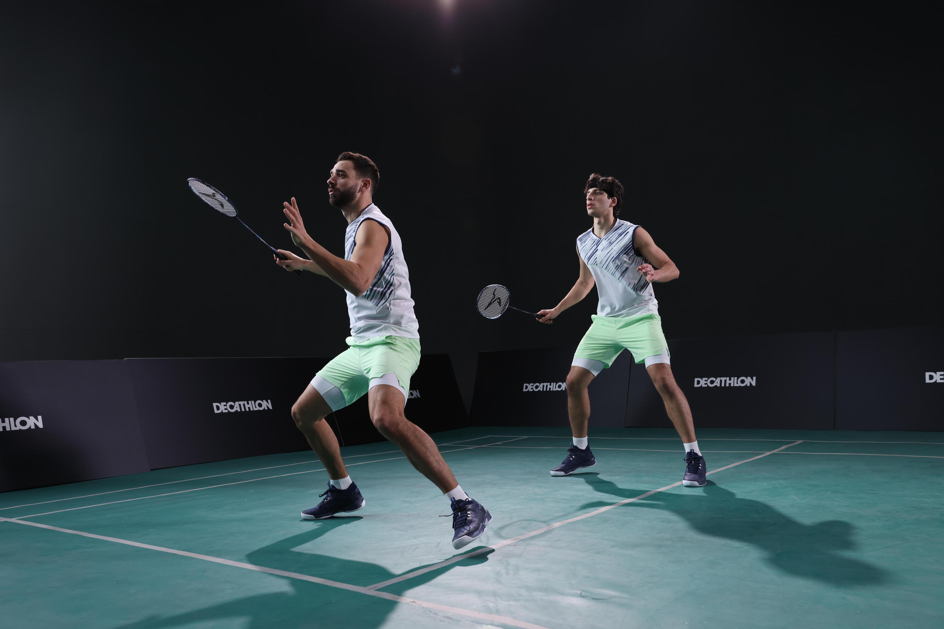 Badminton pre-strung racket adult, BR Sensation 990 Pro Navy KUIKMA ...