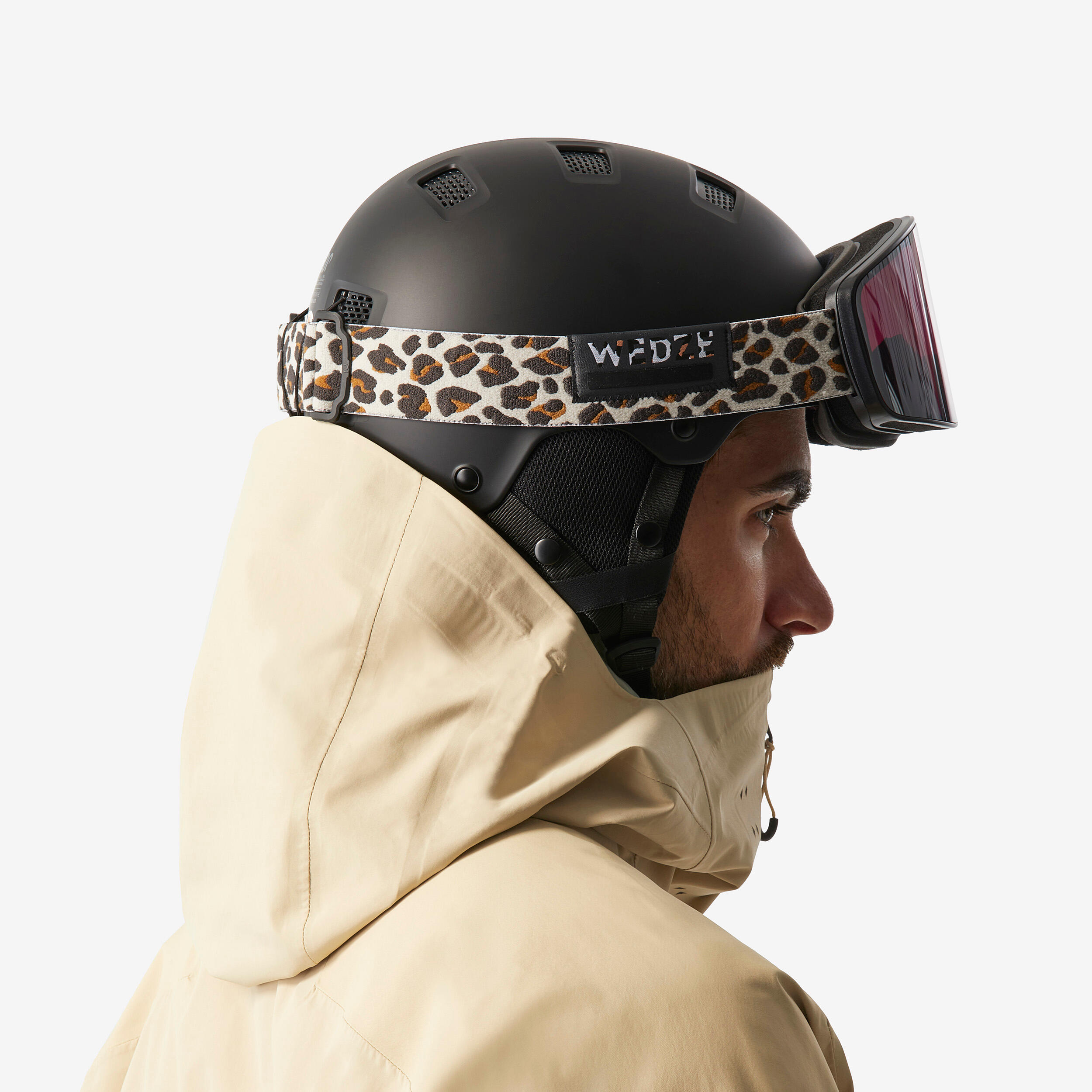 Adult/kids’ fine weather interchangeable ski mask G 900 C HD - leopard ...