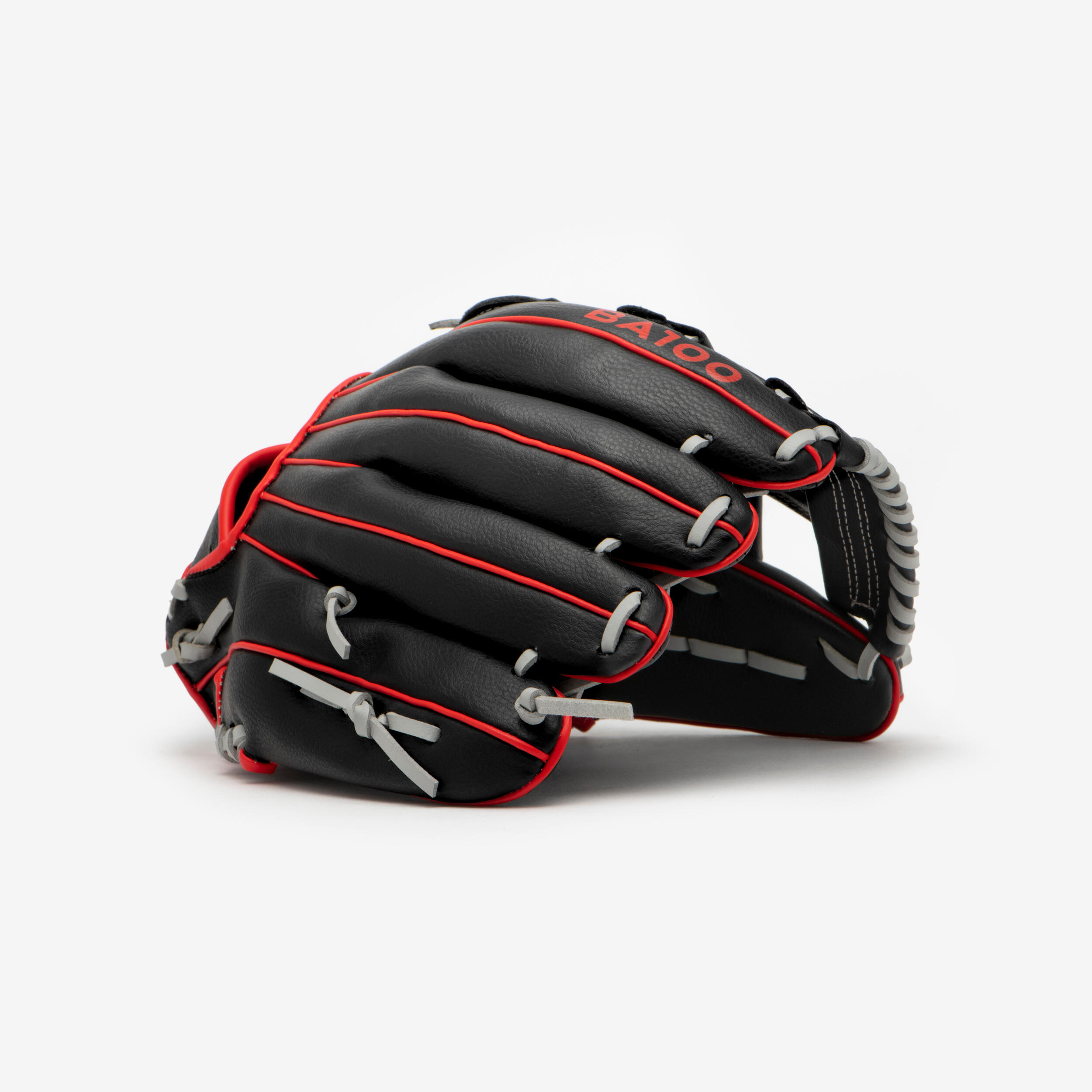 Left-Hand Throw Baseball Glove – BA 100 - smoked black, burgundy red ...