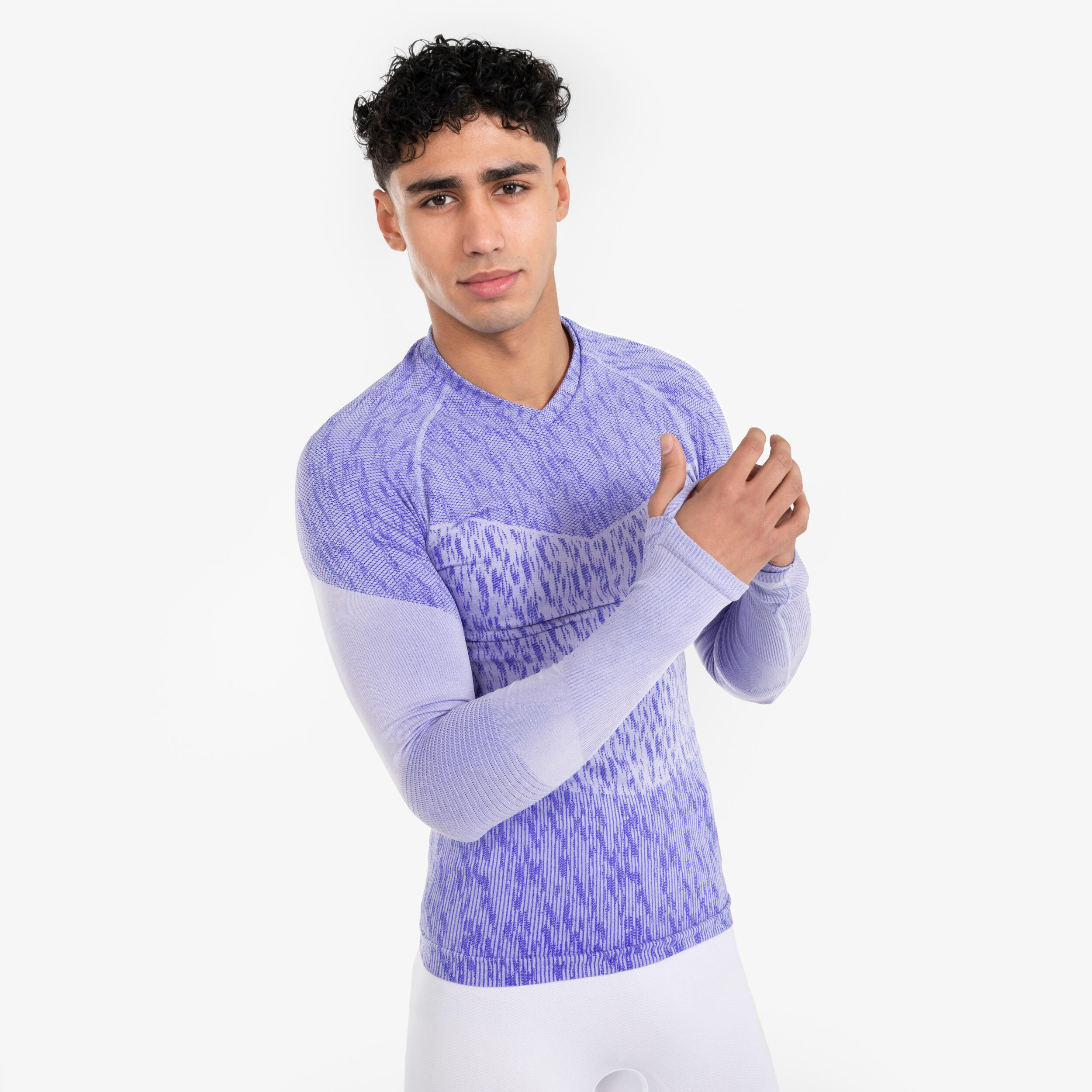 Unisex Football Long-Sleeved Seamless Thermal Base Layer Top Keepdry ...