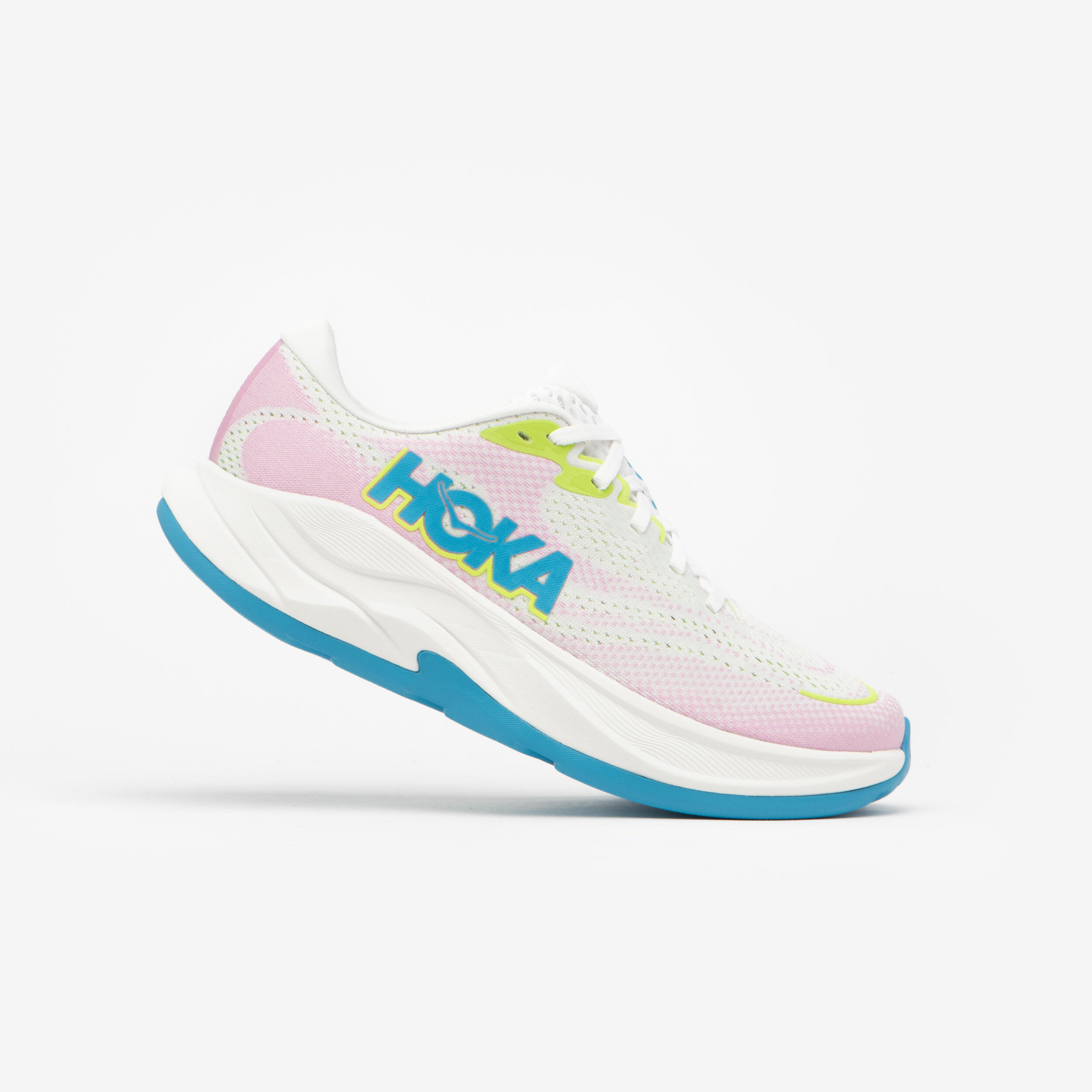 Sieviešu skriešanas apavi “Hoka Rincon 4”, balti/rozā - Decathlon