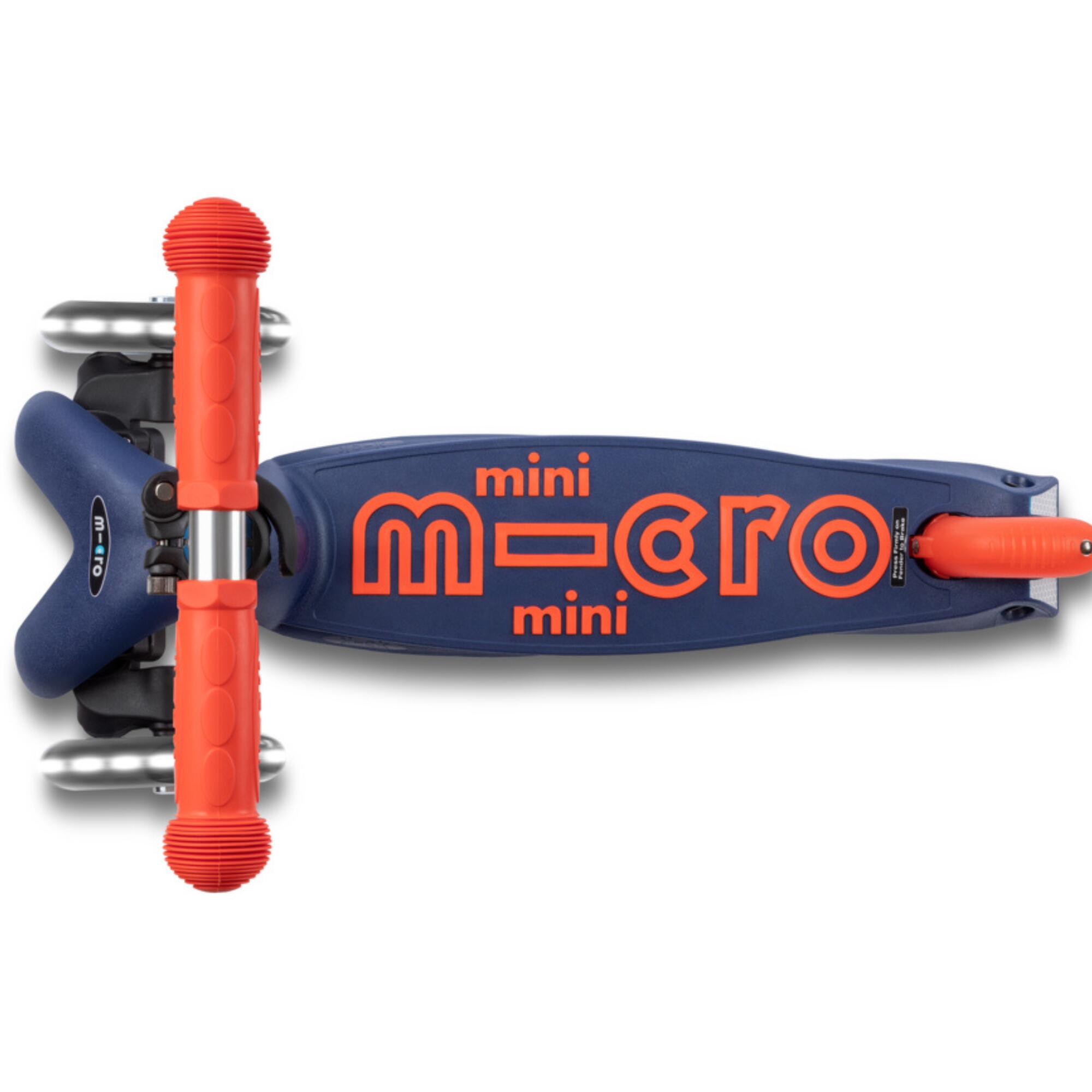 Kids' Folding LED Scooter Mini Micro Deluxe - Blue MICRO | Decathlon