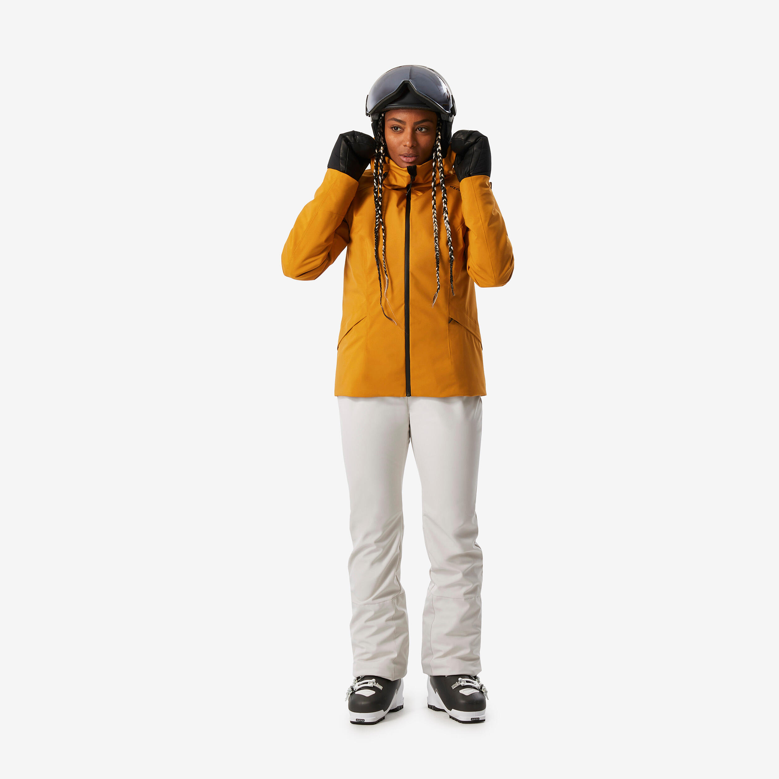 500 Women's Warm and Waterproof Ski Jacket-Camel WEDZE | Decathlon