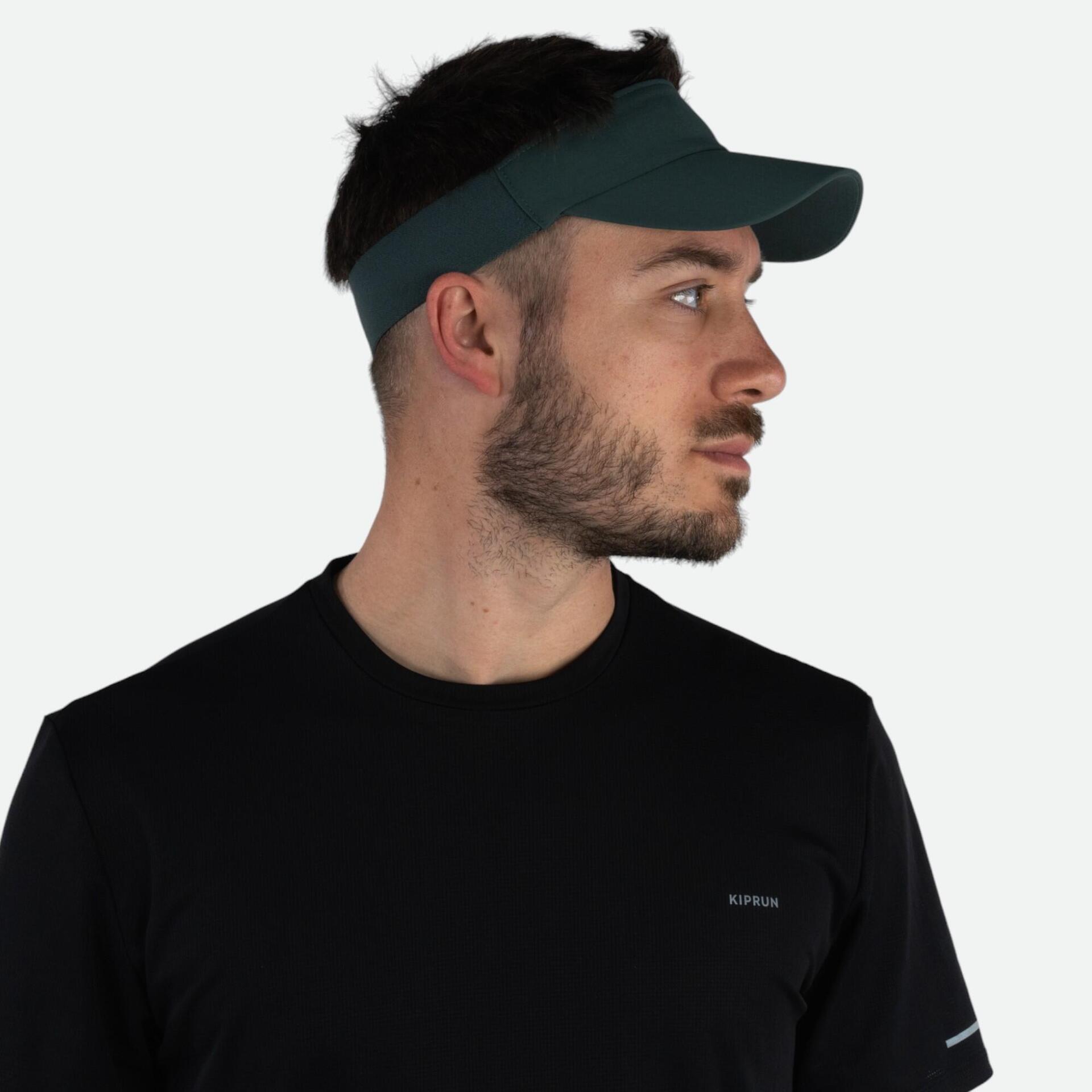 Unisex Running Visor - Kiprun V2 Khaki