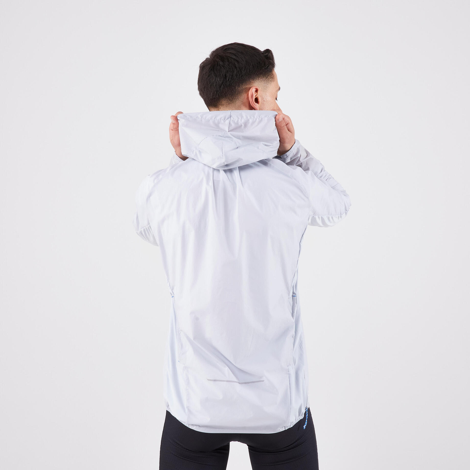 Men's Running & Trail Running Windproof Jacket - KIPRUN Run 900 Wind - Grey