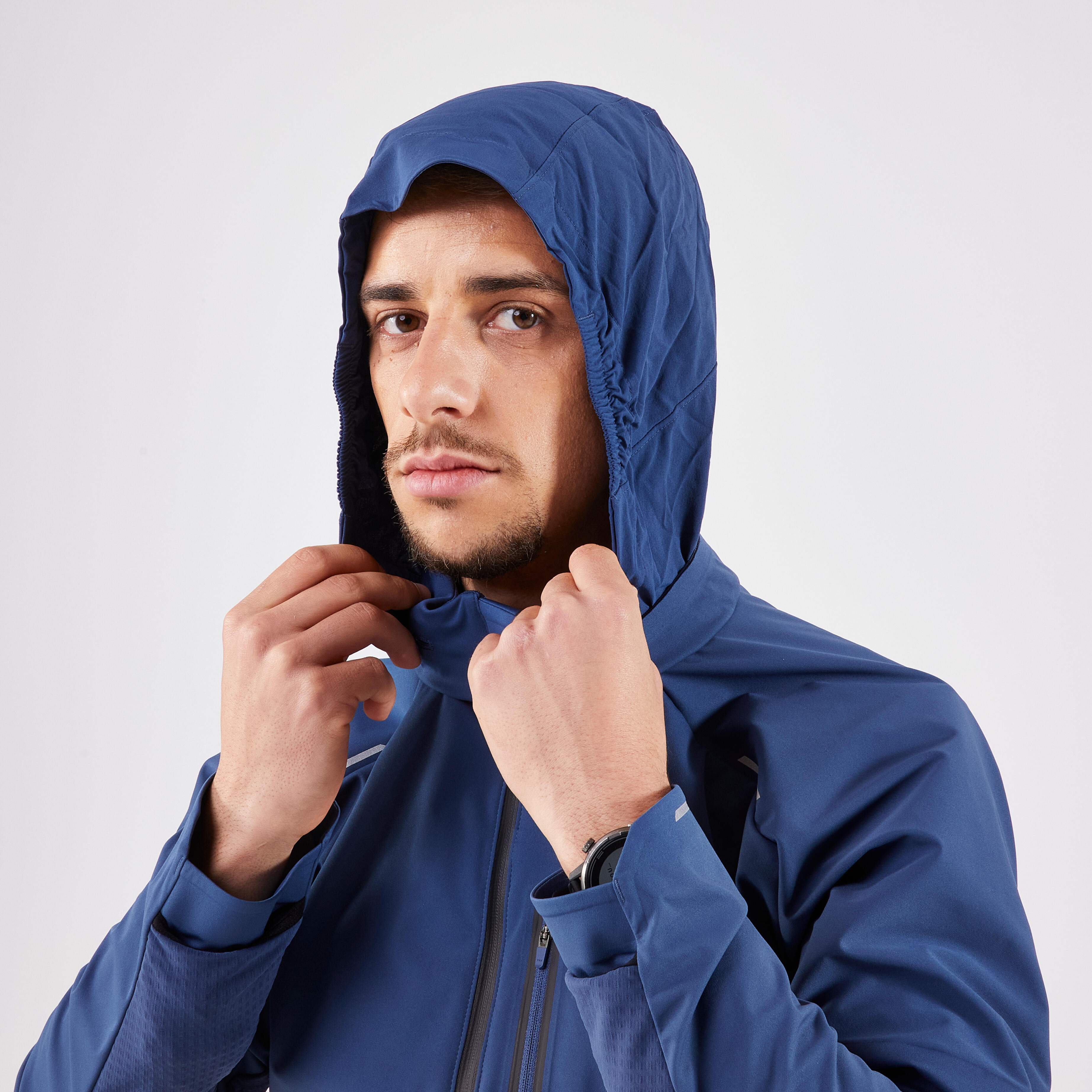 Men's Warm Running Jacket Run 900 Regul - Abyss blue - Kiprun - Decathlon