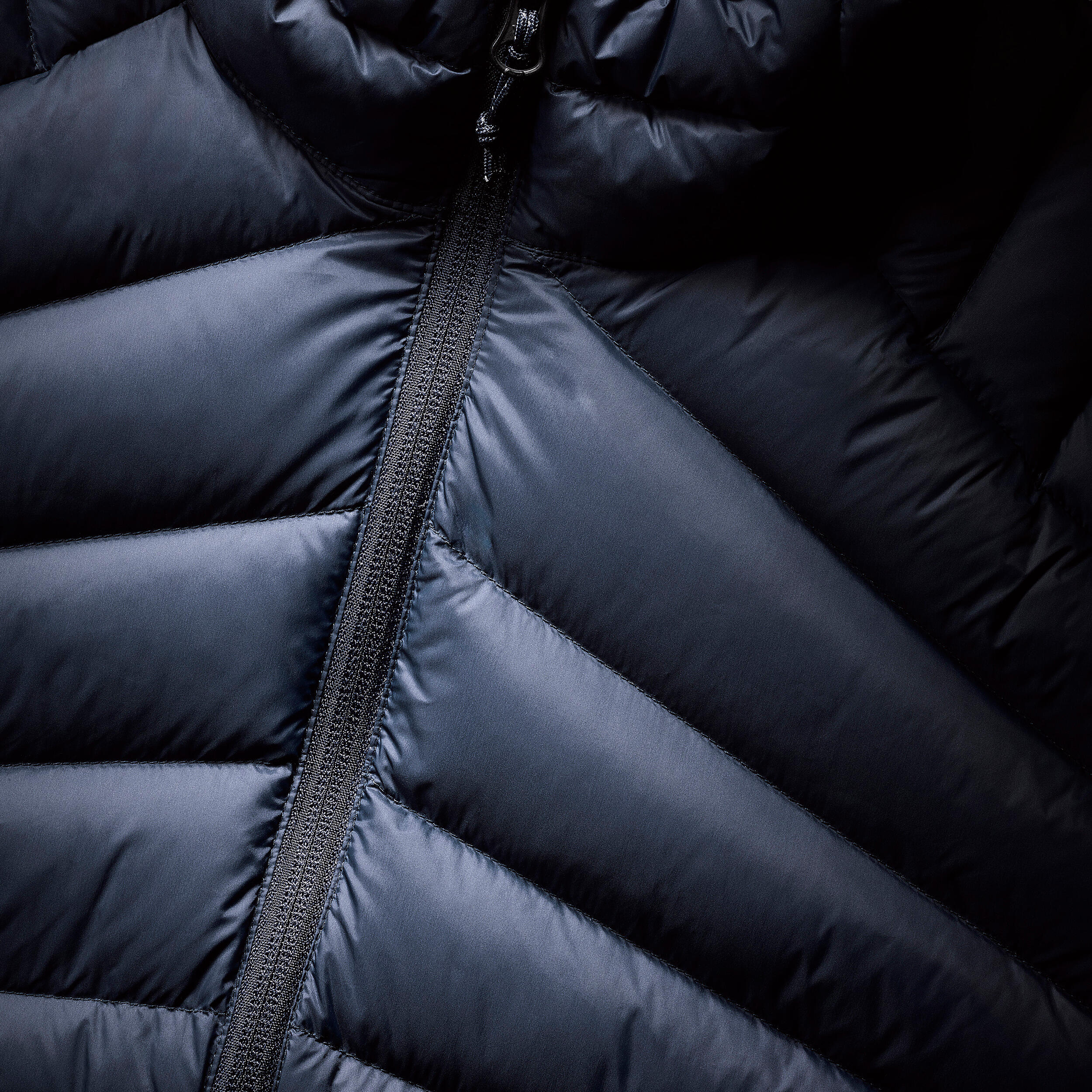 Men’s Hiking Padded Vest - MT 100 - Asphalt blue - Forclaz - Decathlon