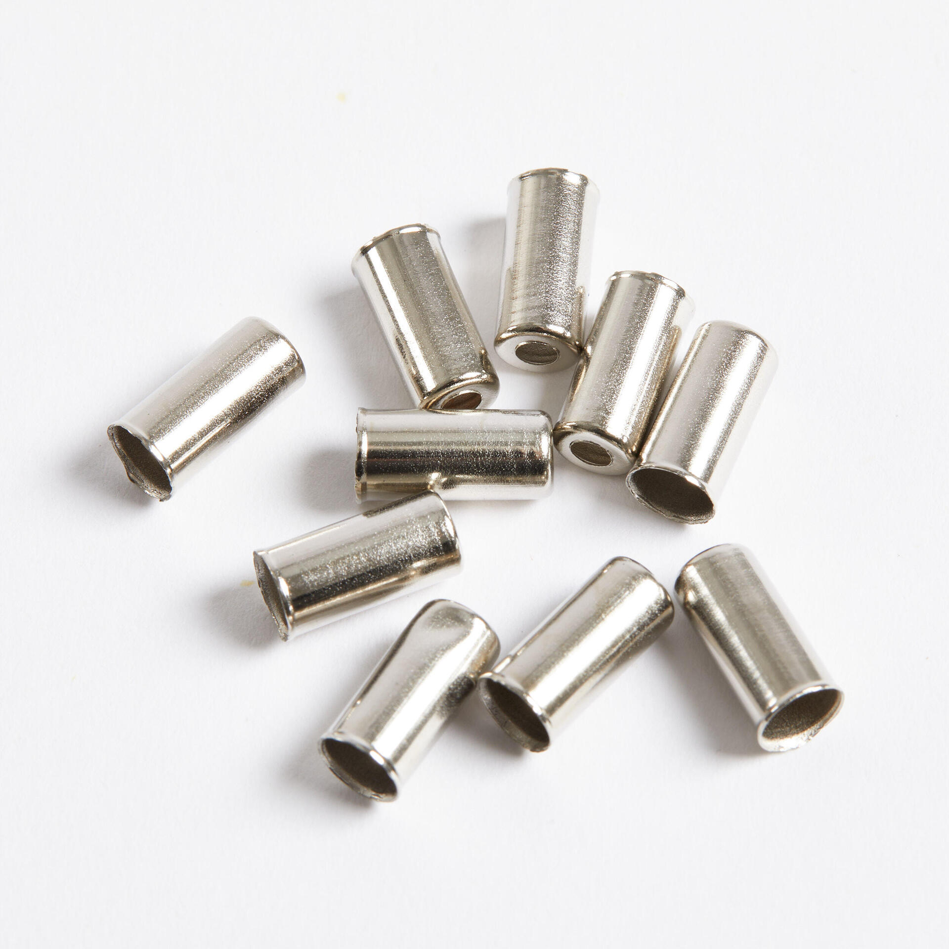 Bicycle Brake Cable End Cap Btwin 10 pieces - Black