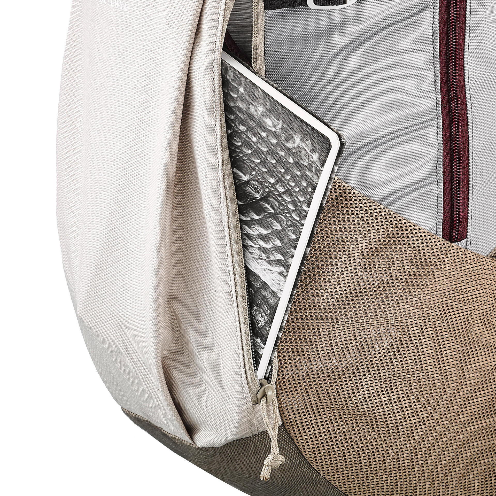 20L Hiking Backpack - Arpenaz NH100 - Beige