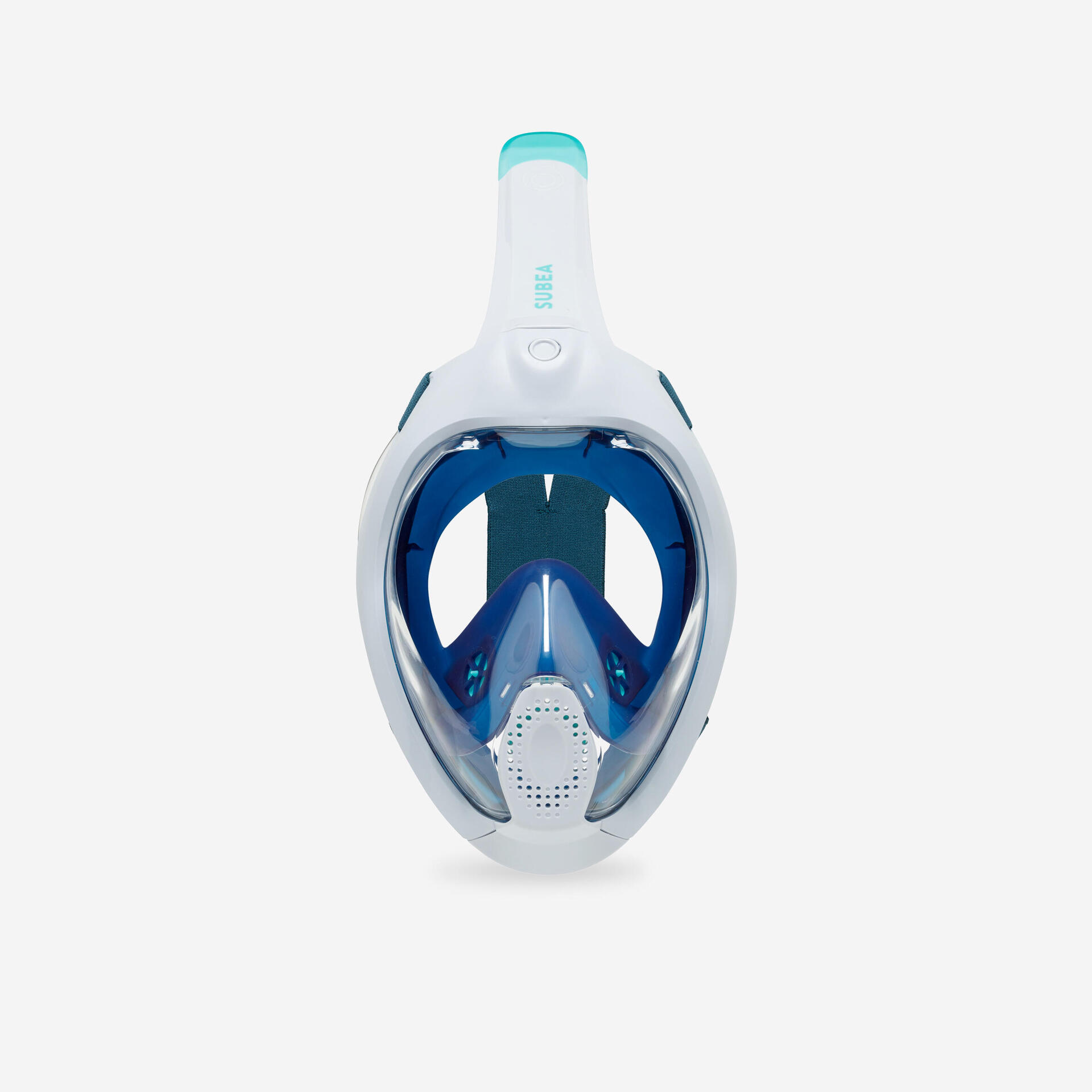 Surface snorkelling mask Easybreath + with acoustic valve > age 10 - blue