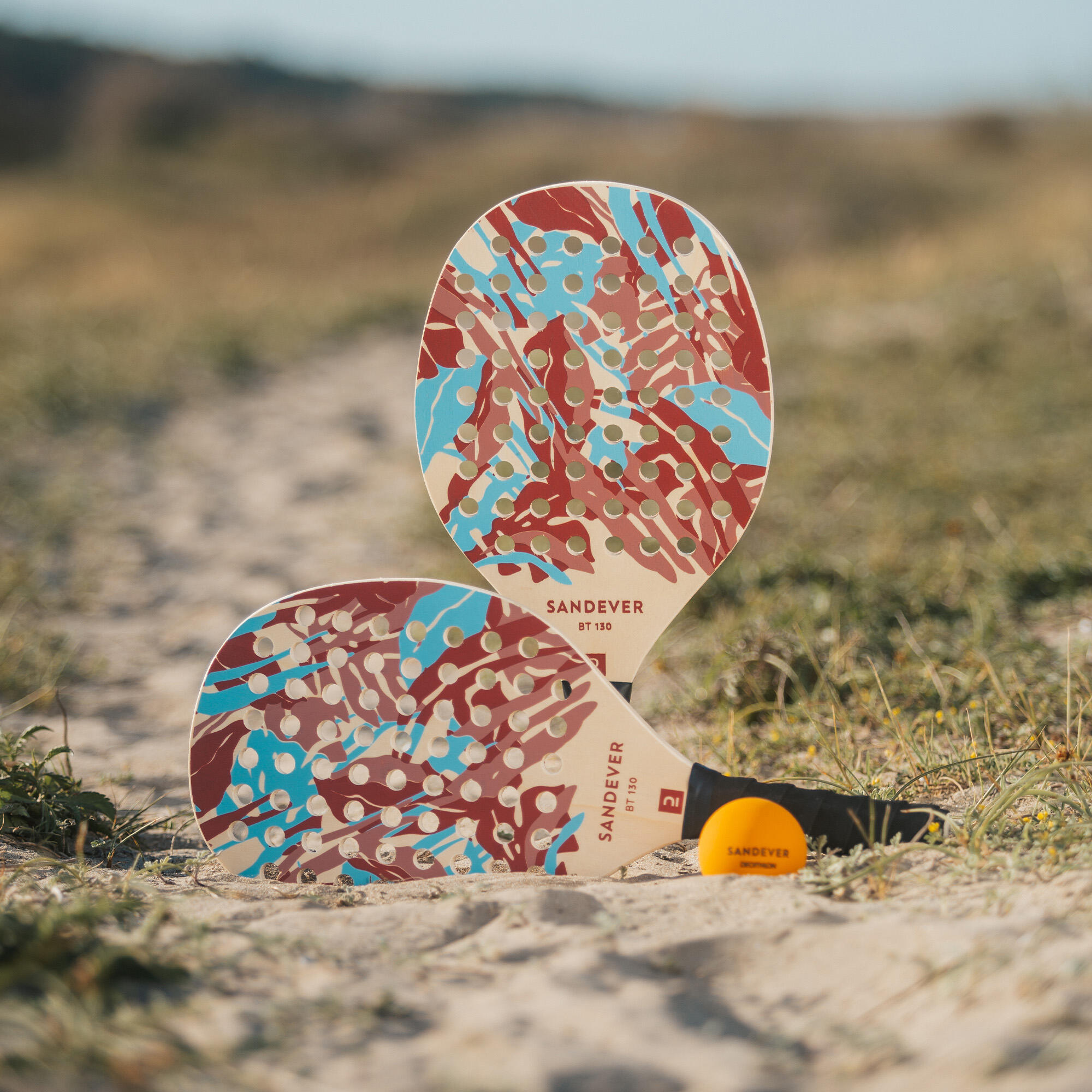 Beach Tennis Racket Set - Experience Red - Brick red, Snowflake blue ...