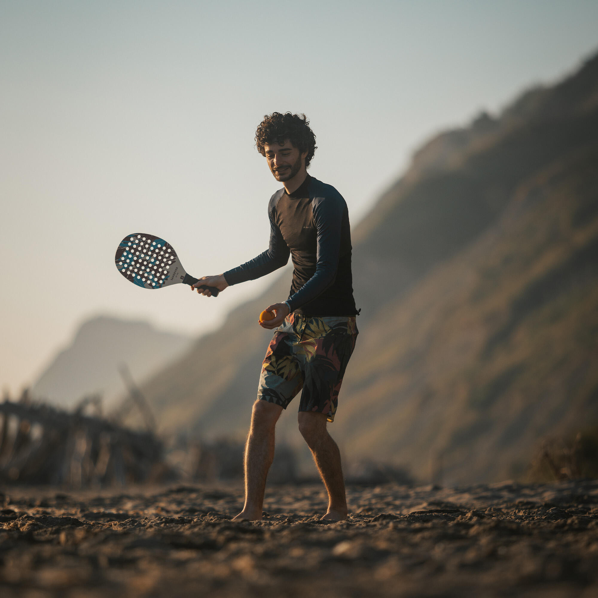 Beach Tennis Racket Set - Experience Red - Brick red, Snowflake blue ...
