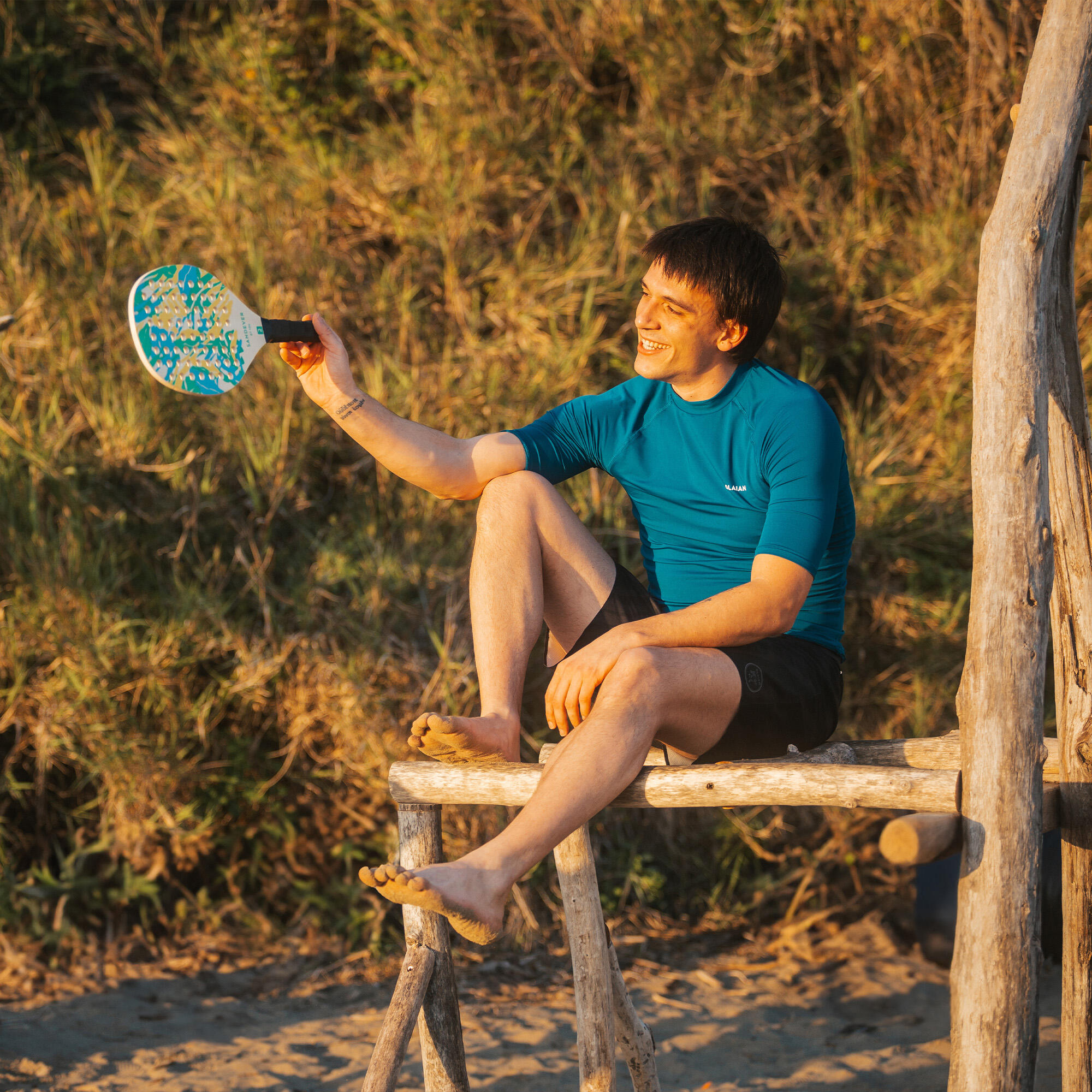Beach Tennis Racket Set – Experience - Green, Lemon yellow - Sandever ...