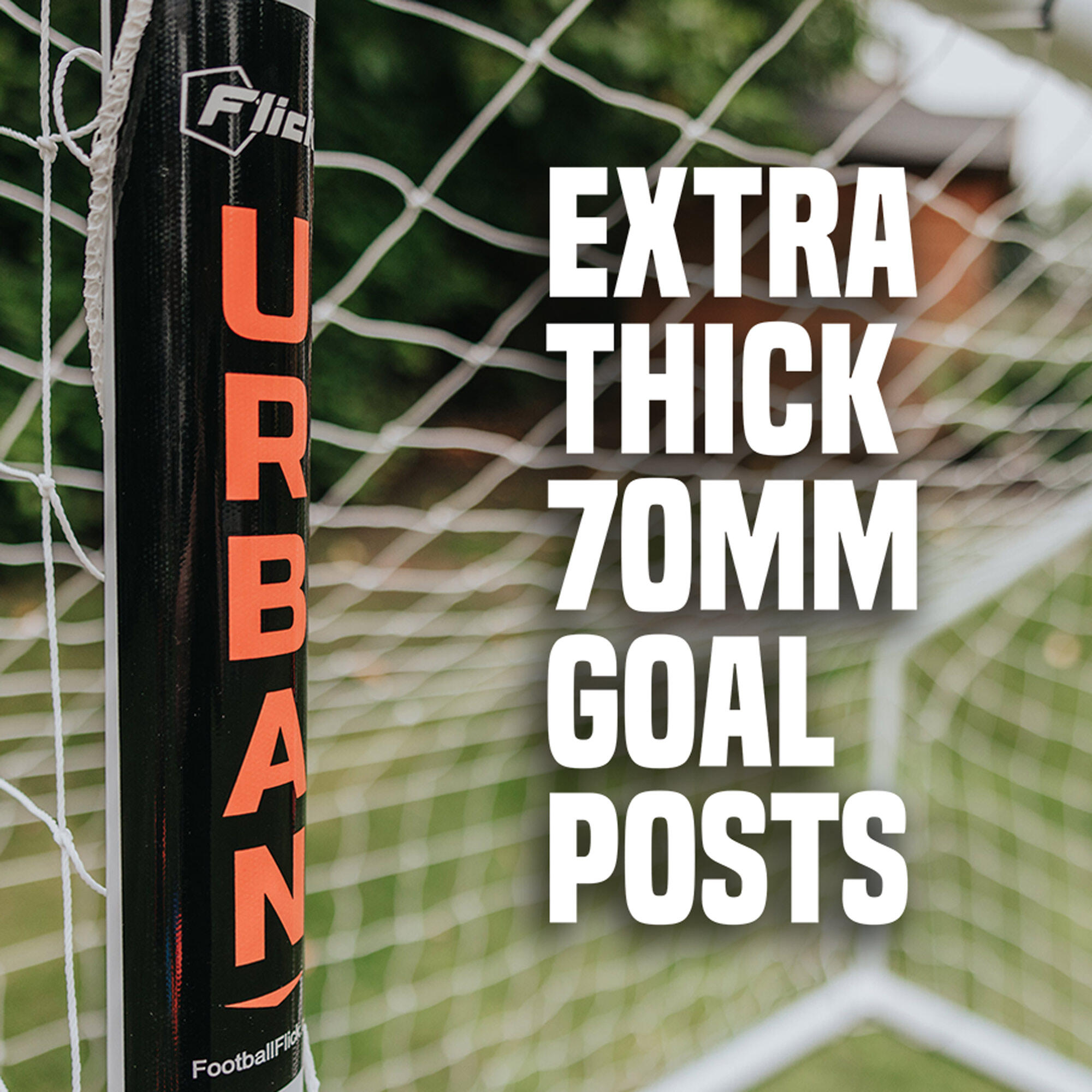 12ft x 6ft Football Goal By Football Flick In White | Decathlon