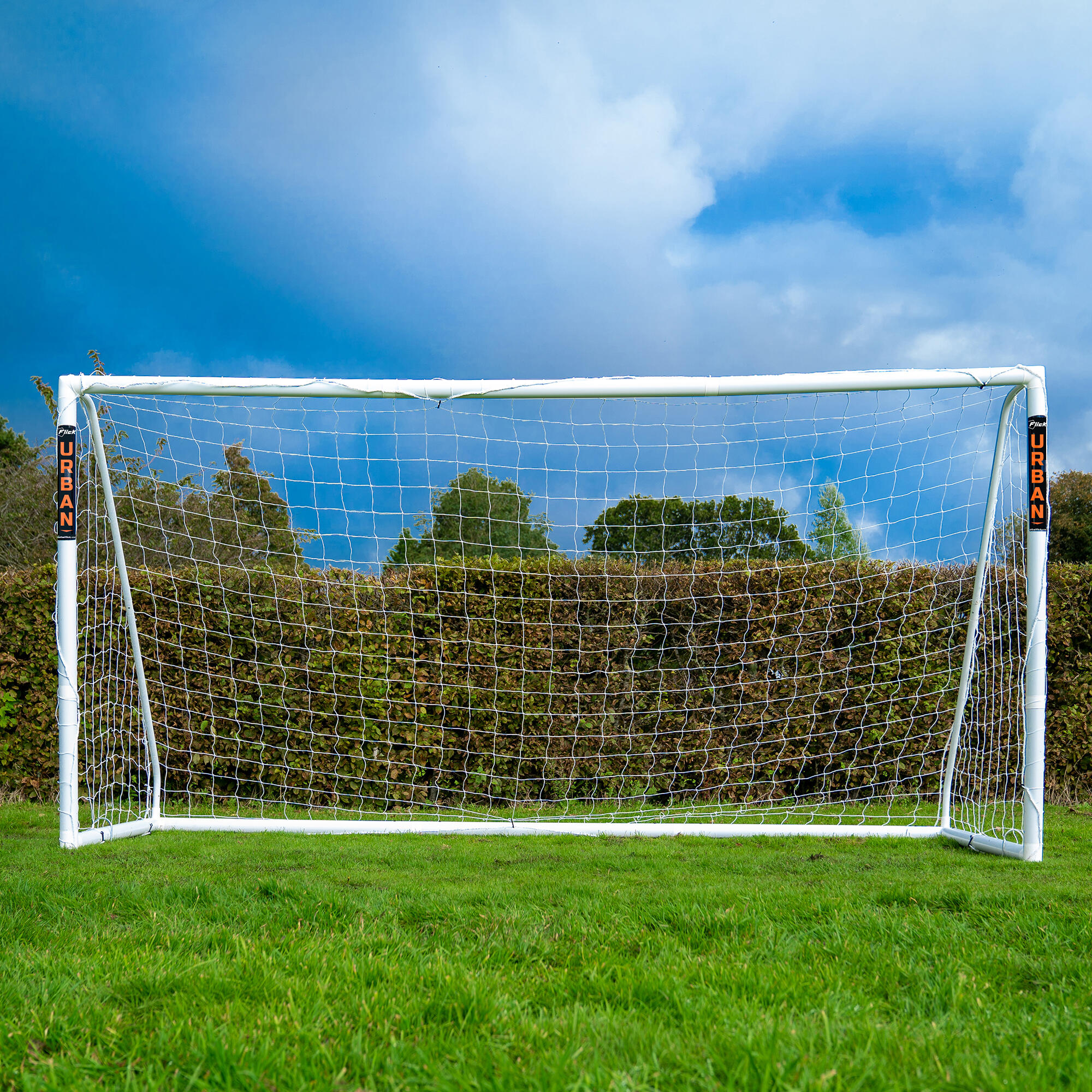 12ft x 6ft Football Goal By Football Flick In White | Decathlon