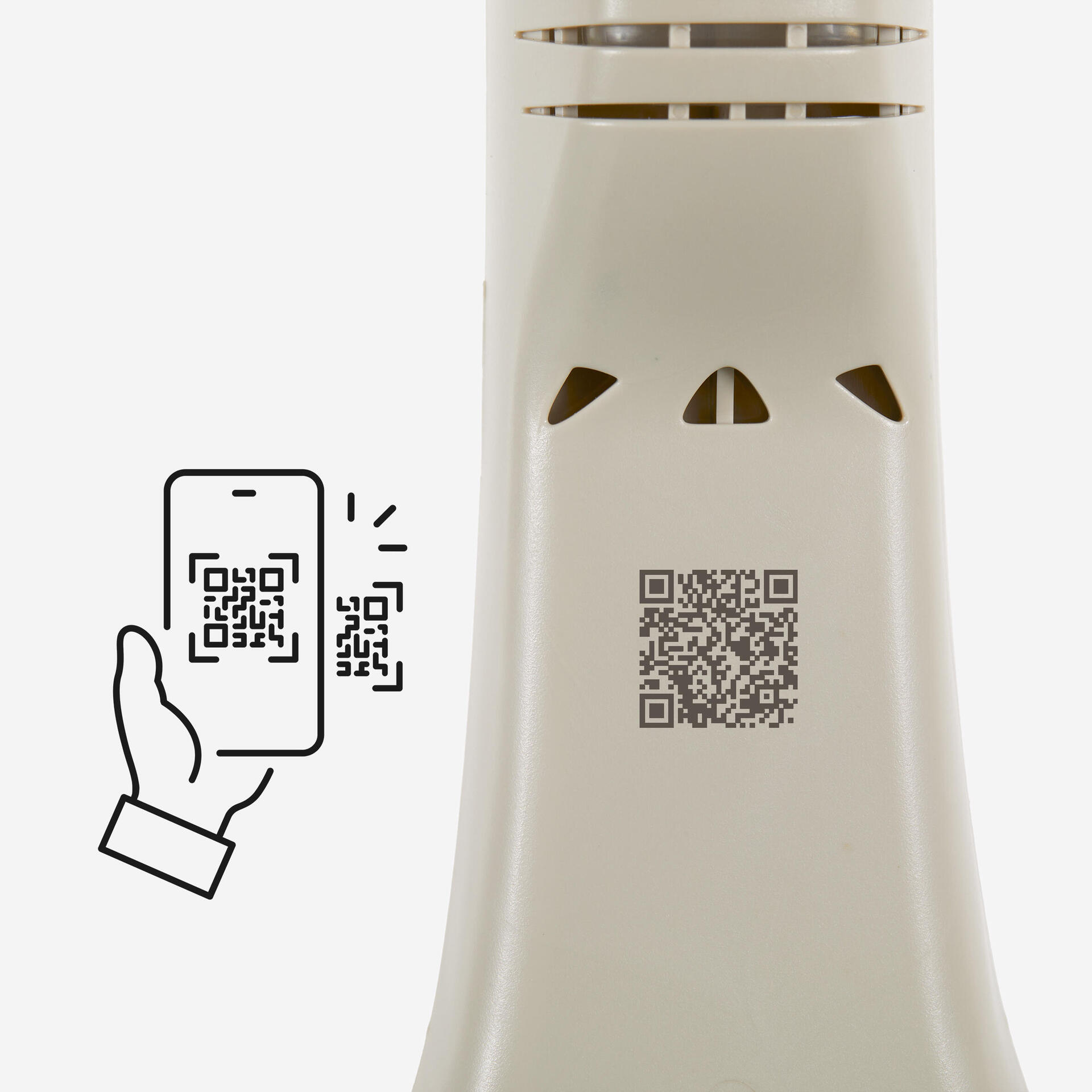 Adult Easybreath Diving Mask - 900 Beige and Green