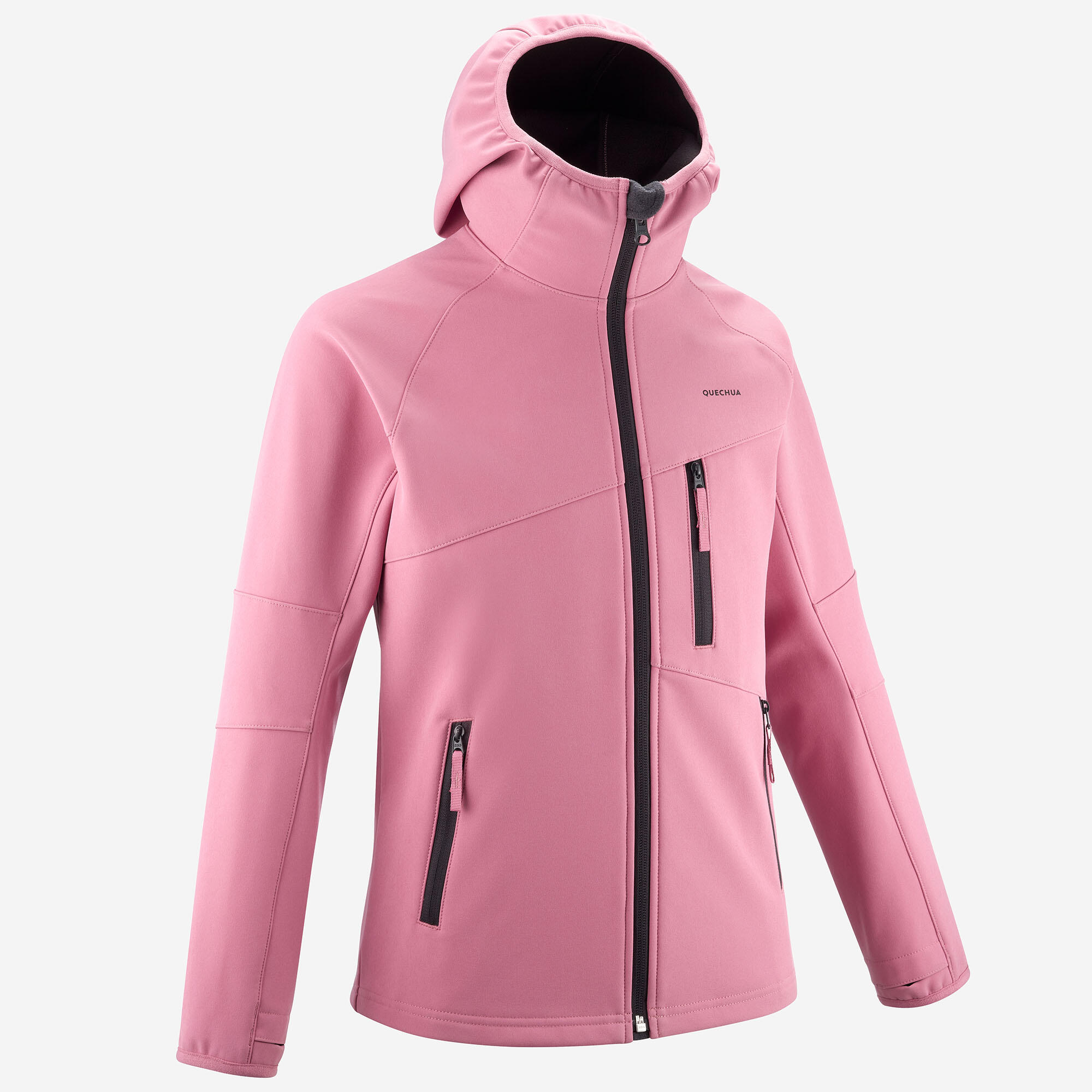 Kids’ hiking softshell jacket MH900 - 7-15 years - Pink - Decathlon