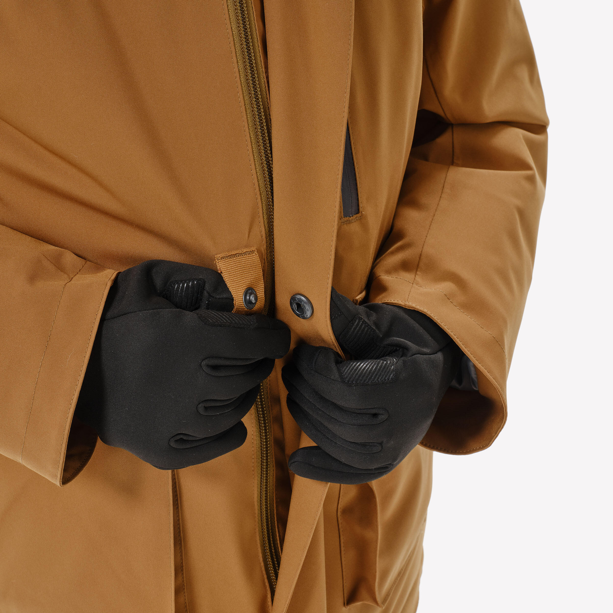 Parka de randonnée chaud enfant – SH 900 7-15 ans - Brun macchiato ...