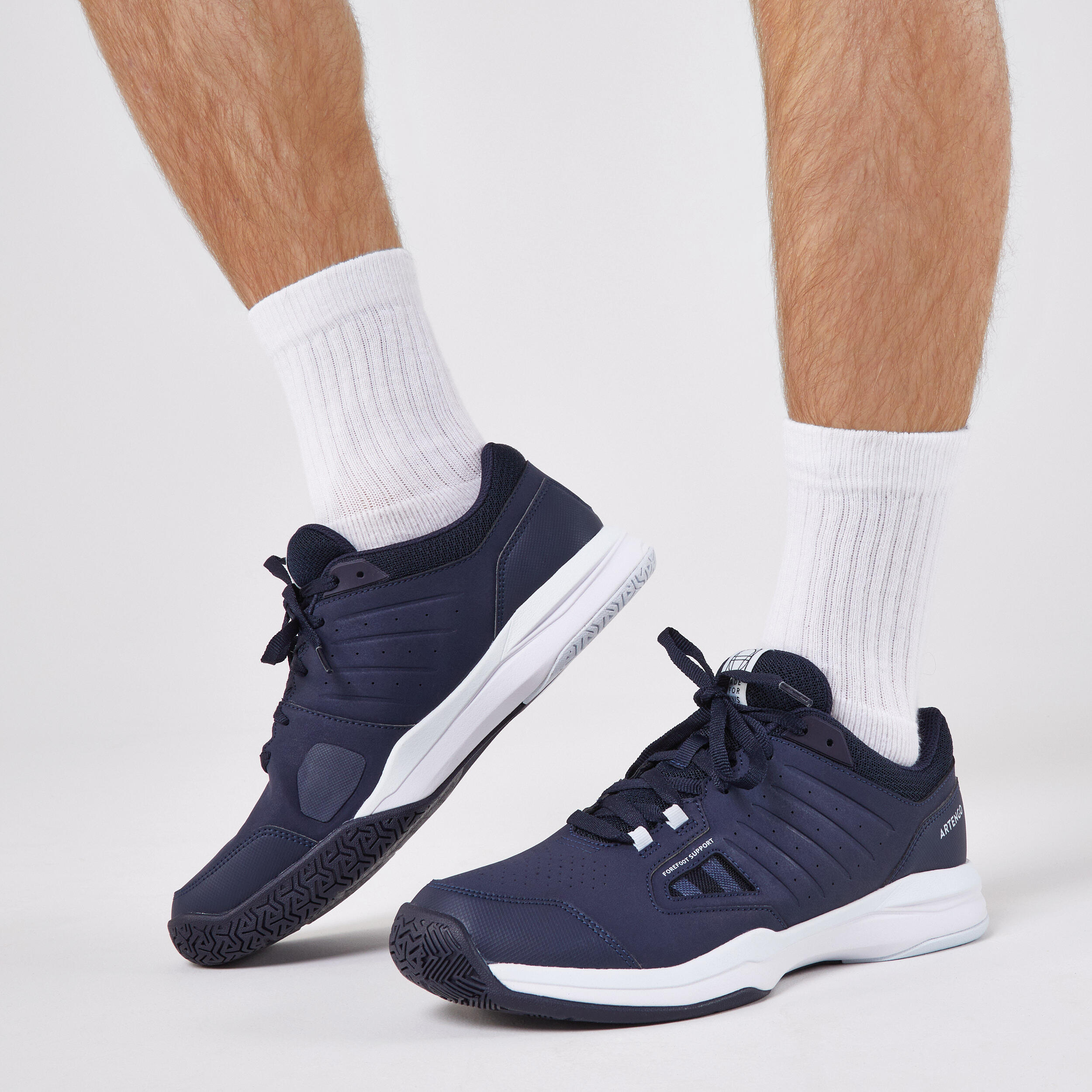 Men's Multi-Court Tennis Shoes – TS 500 - Asphalt blue, Delicate blue ...