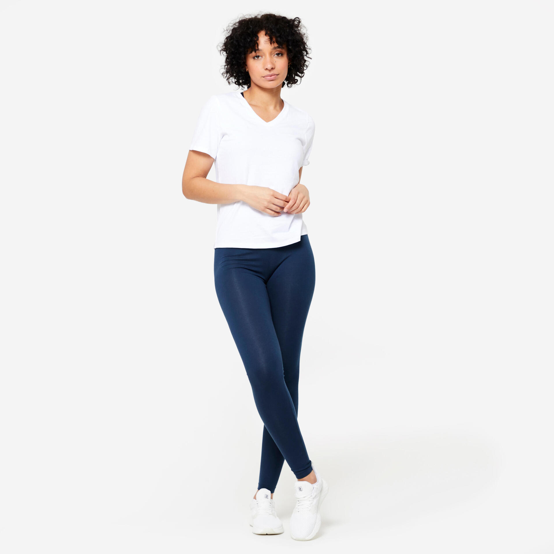 Legging Katun Fitness Fit+ - Navy Blue