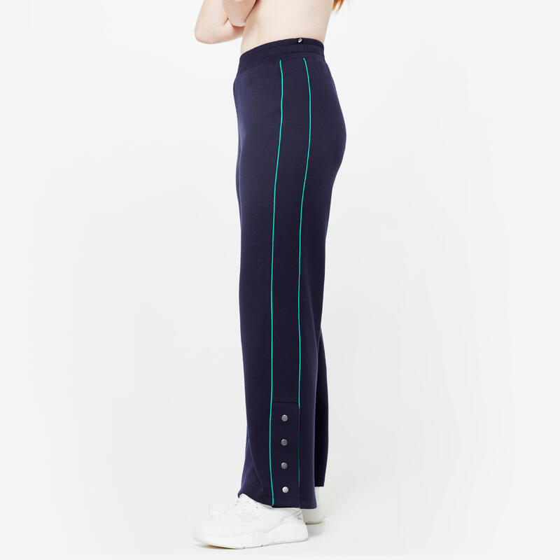Pantalon Heritage Wide Leg marine piping vert DOMYOS | Decathlon