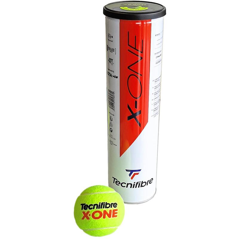 Tenis Topu - 4'lü Paket - Tecnifibre X-One TECNIFIBRE - Decathlon