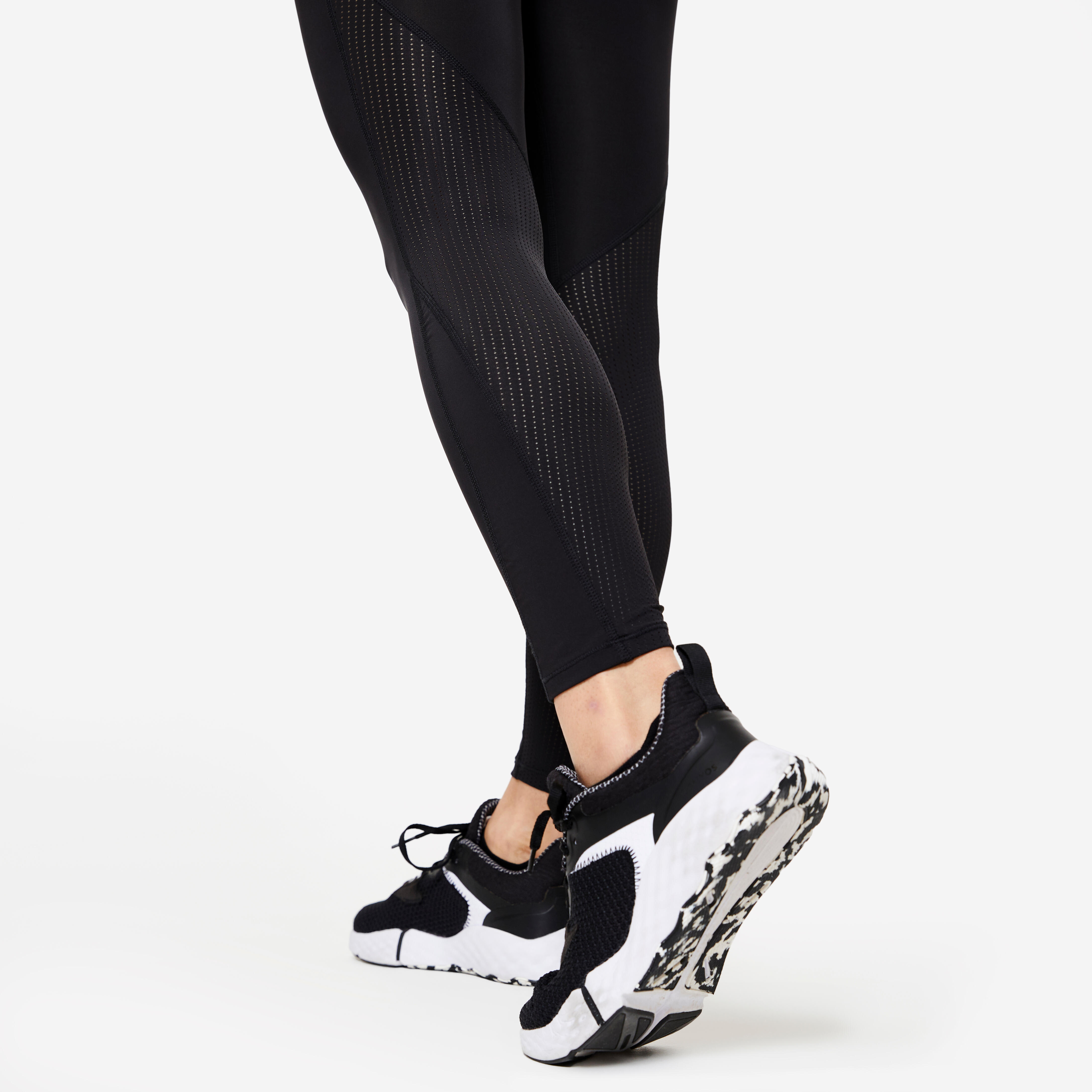 Legging à taille haute femme – FTI 500 - Noir Fum - Domyos - Décathlon