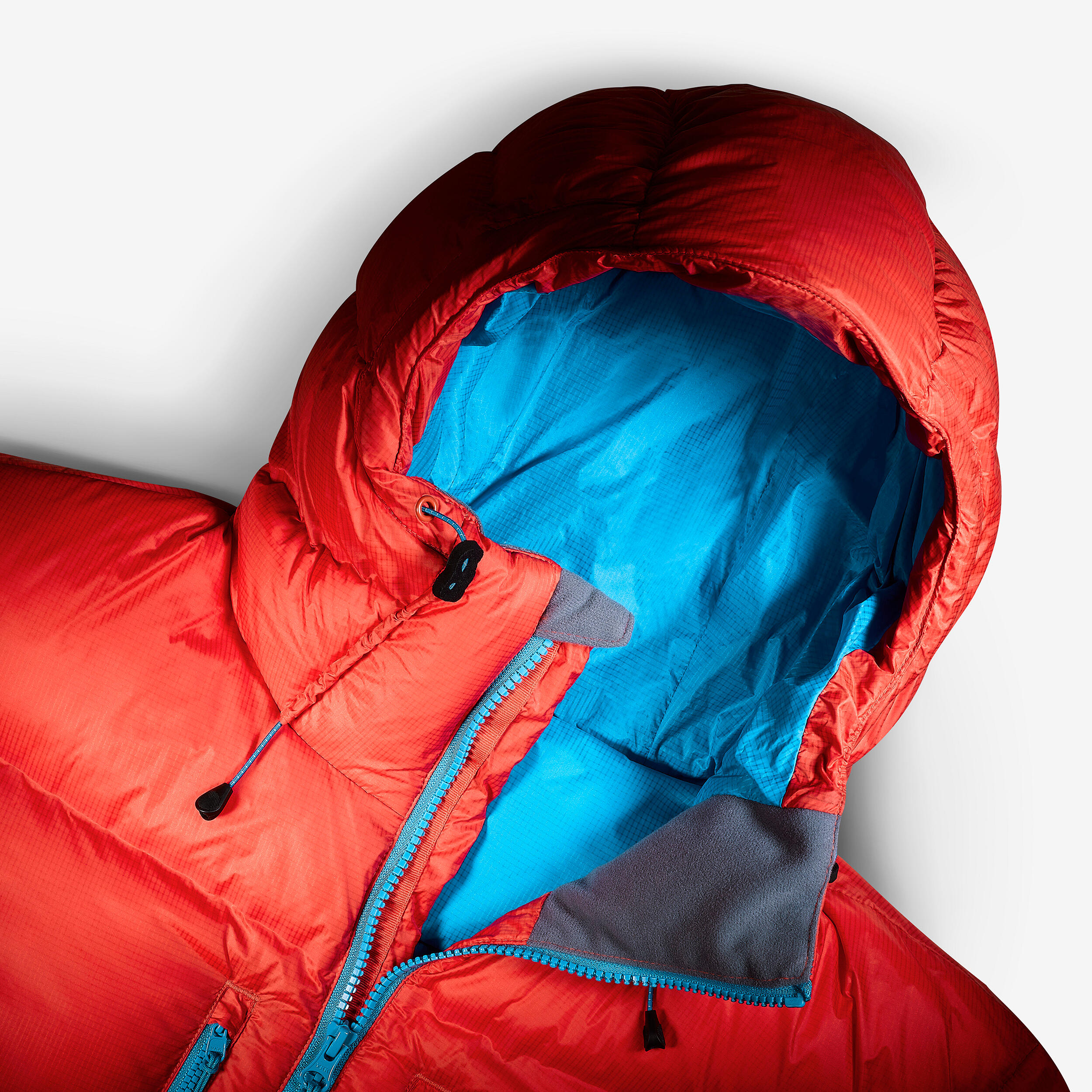 Men’s mountaineering down jacket - MAKALU red | Simond