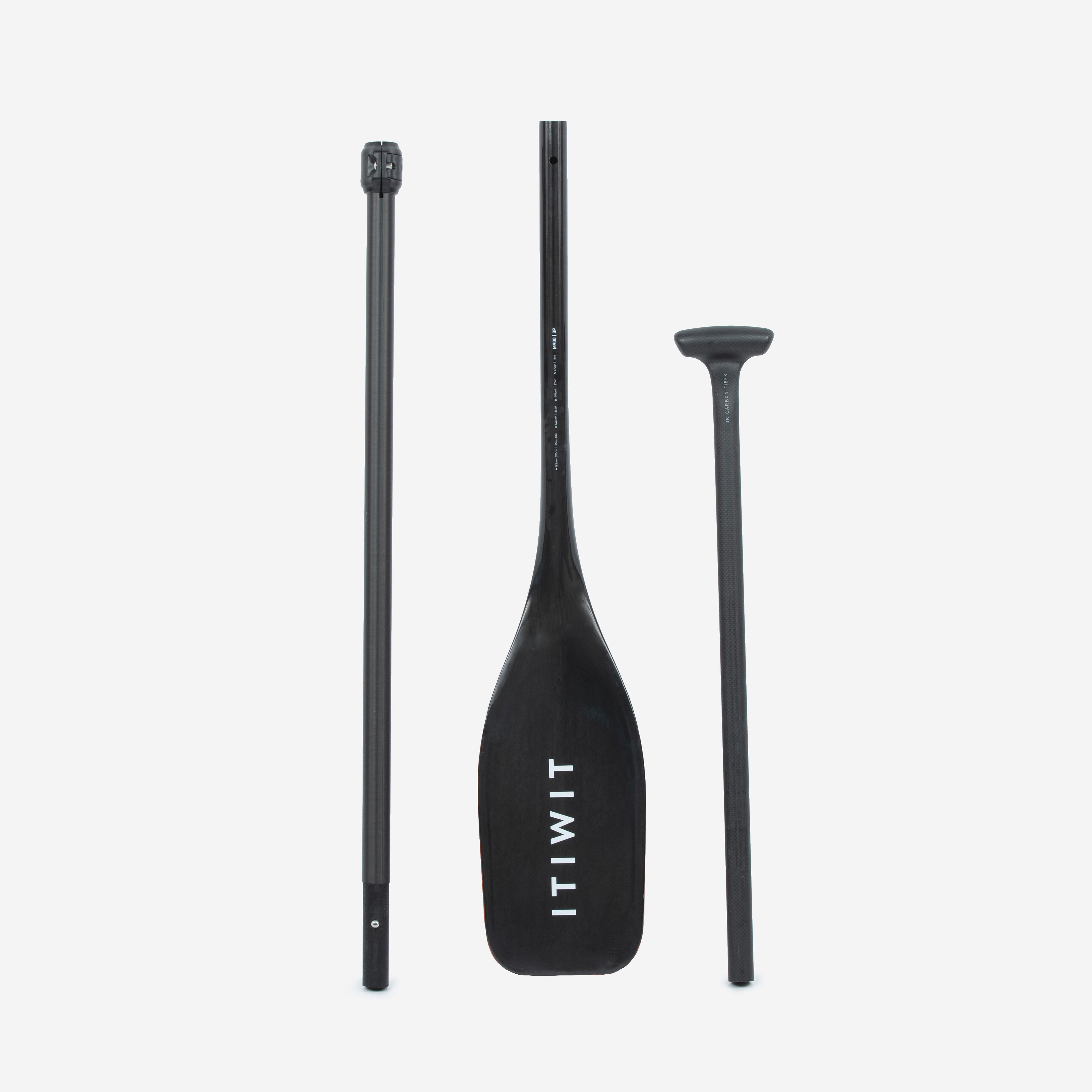 SUP-Paddel Carbon 3-teilig 165–205 cm - 900 - Decathlon