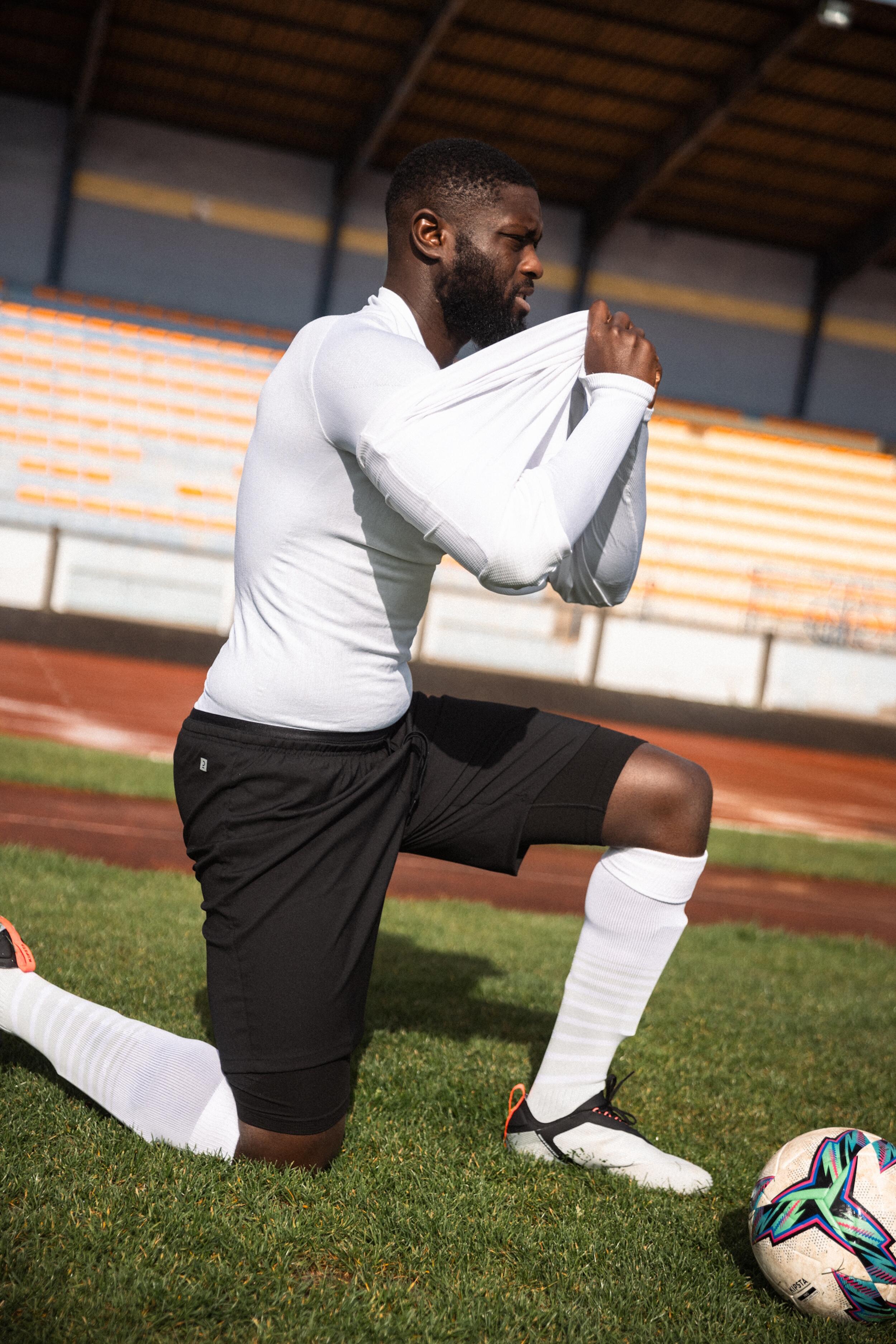 Unisex Football Long-Sleeved Seamless Thermal Base Layer Top Keepdry ...