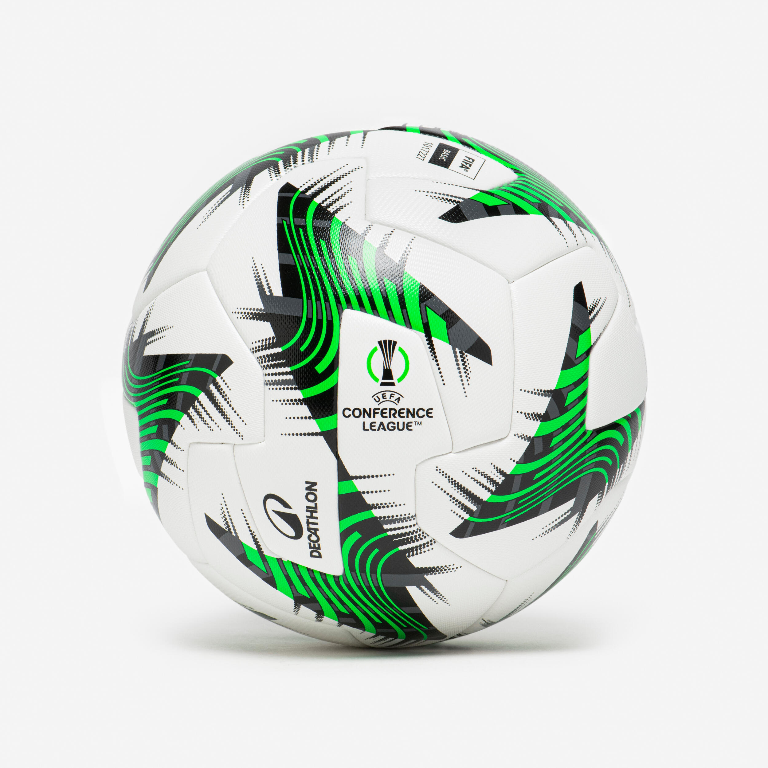 Soccer Ball - Replica UEFA - Snow white, Lime green - Kipsta - Decathlon
